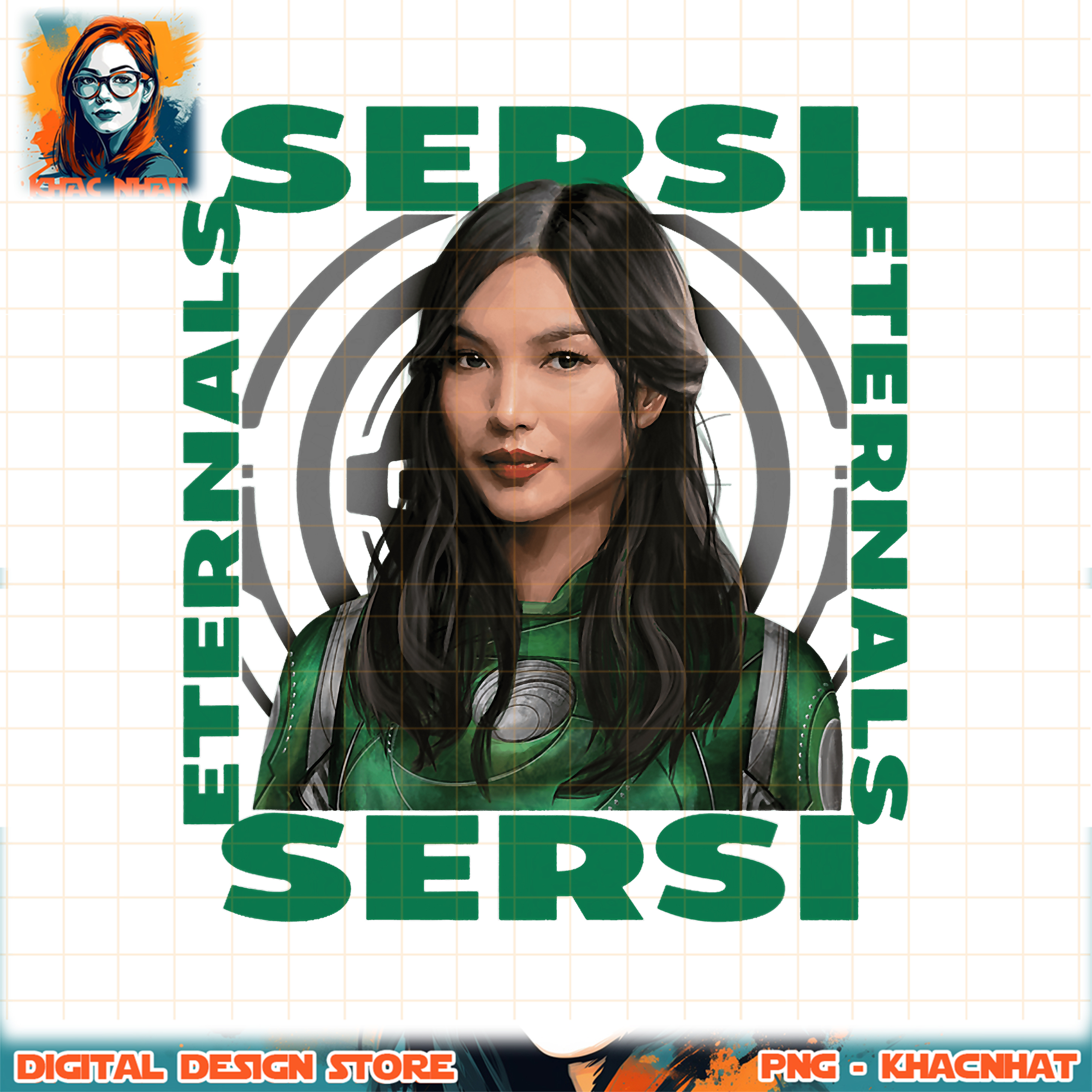 Marvel Eternals Sersi Box Up png, digital download, instant. | Inspire Uplift