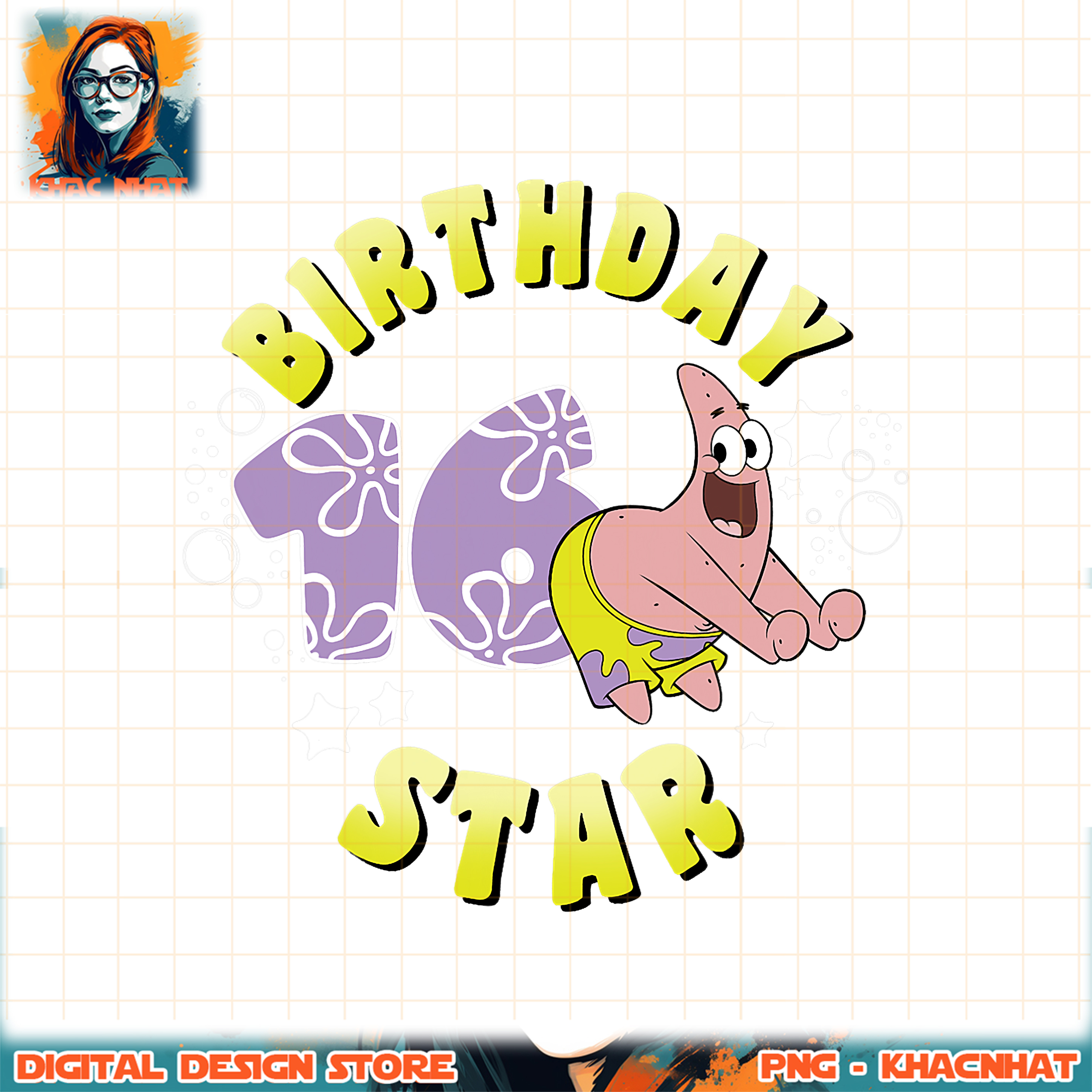 Nickelodeon SpongeBob SquarePants Patrick Star 16th Birthday | Inspire ...