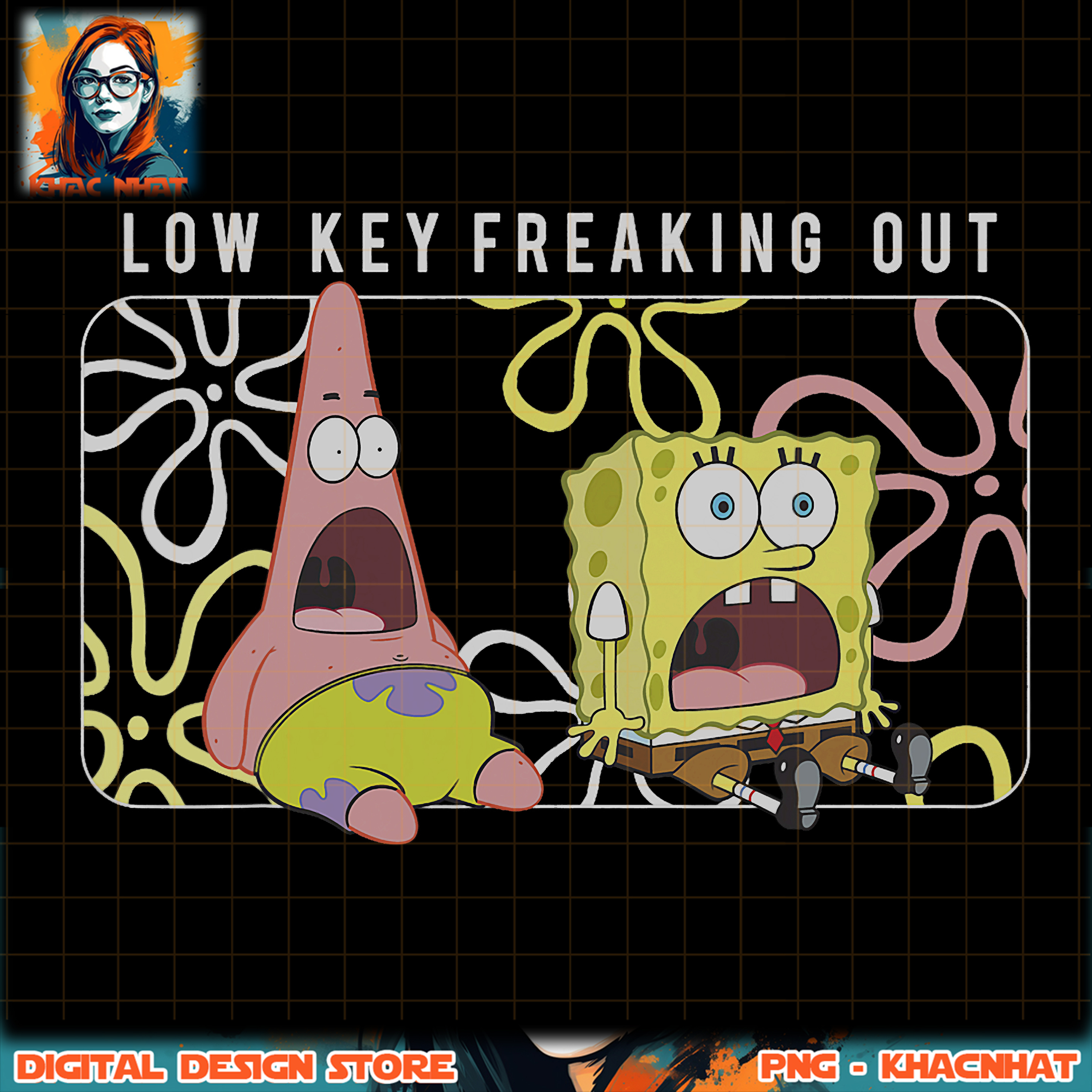 SpongeBob SquarePants _ Patrick Low Key Freaking Out png, di | Inspire ...