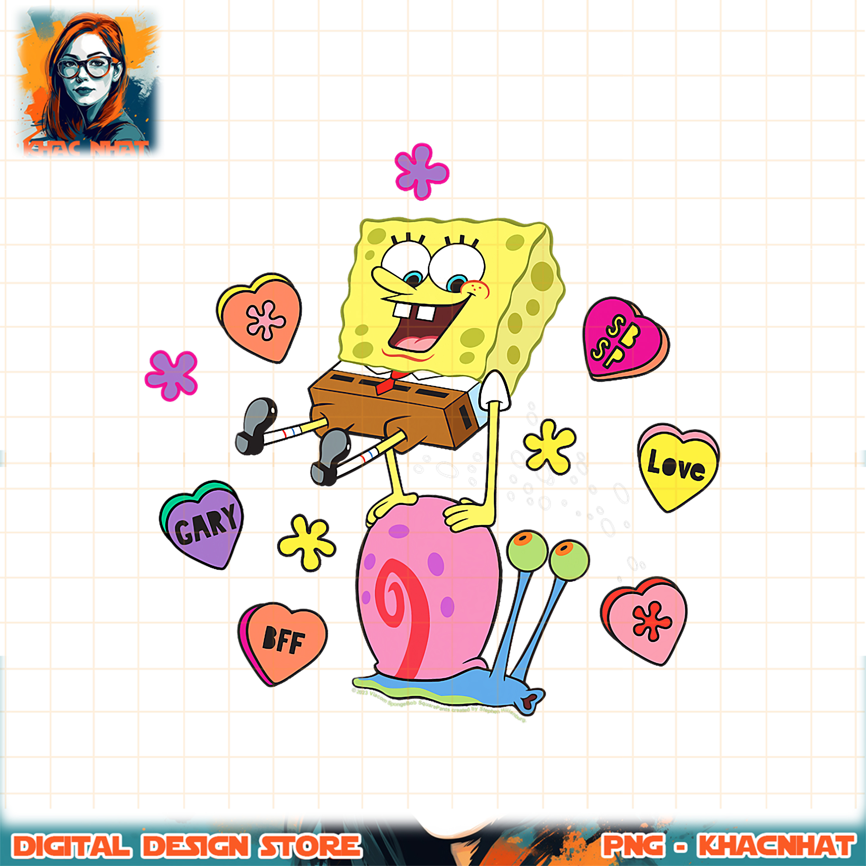 SpongeBob SquarePants And Gary BFF Valentine_s Candy Hearts | Inspire ...