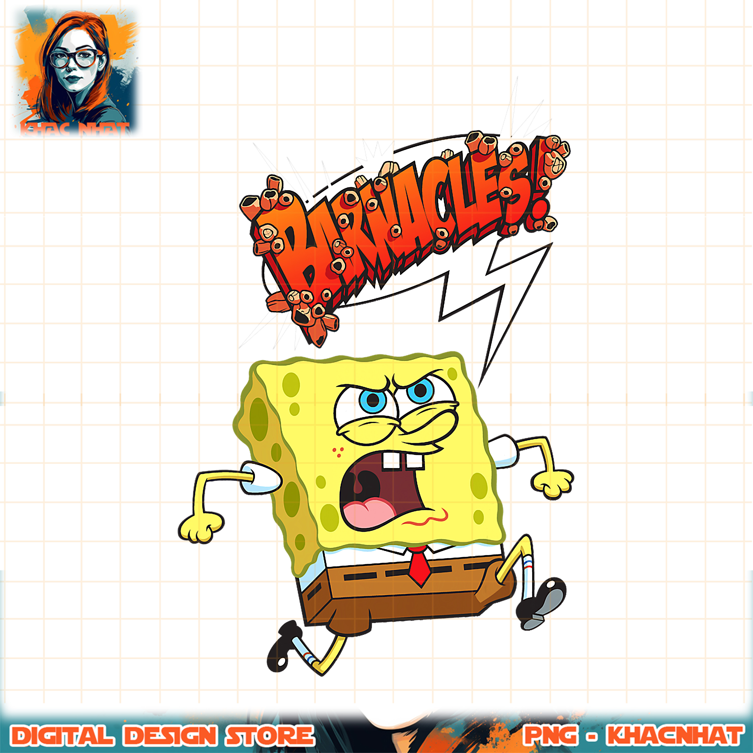 Spongebob SquarePants Barnacles Explanation png, digital dow | Inspire ...