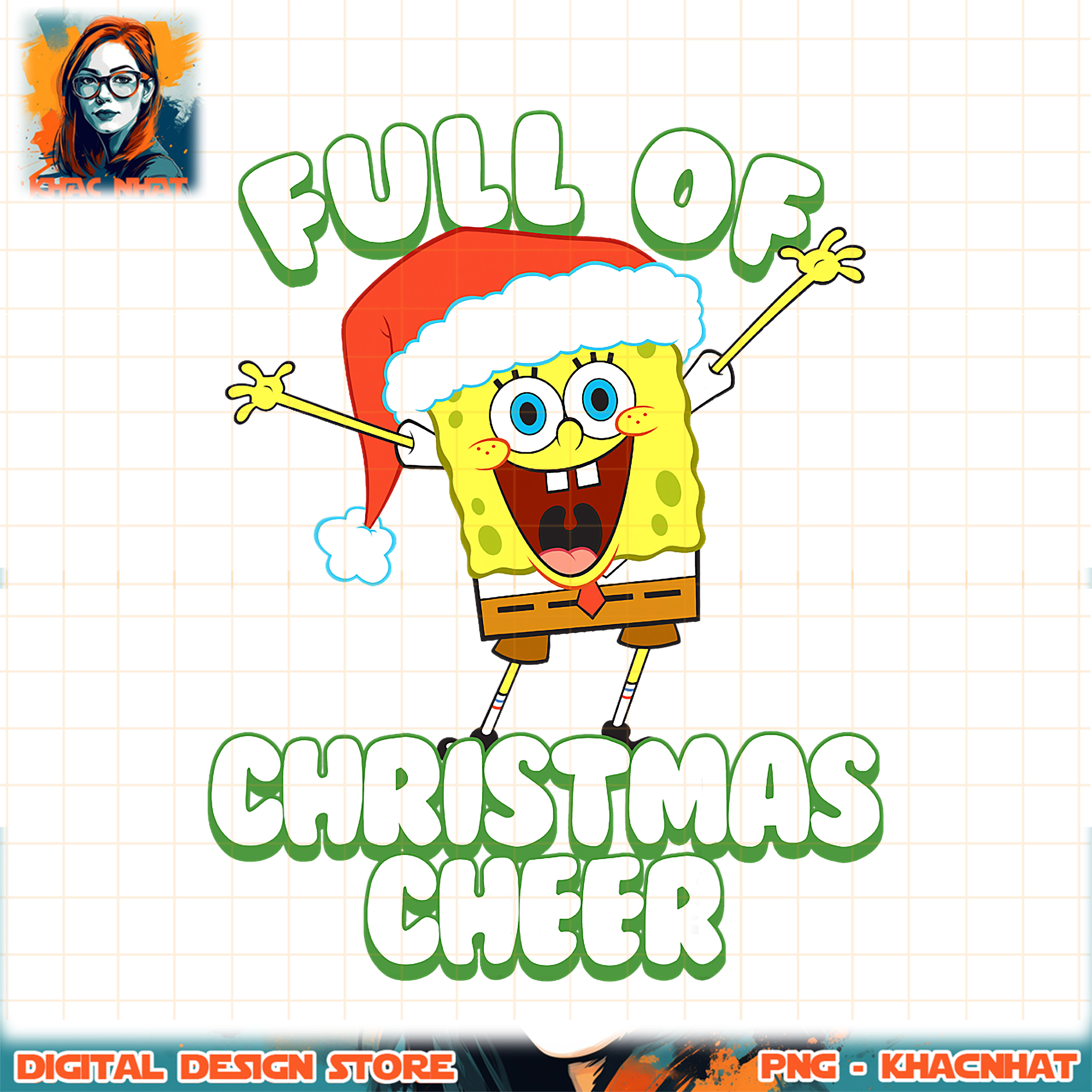 Spongebob Squarepants Full Of Christmas Cheer Holiday png, d | Inspire ...
