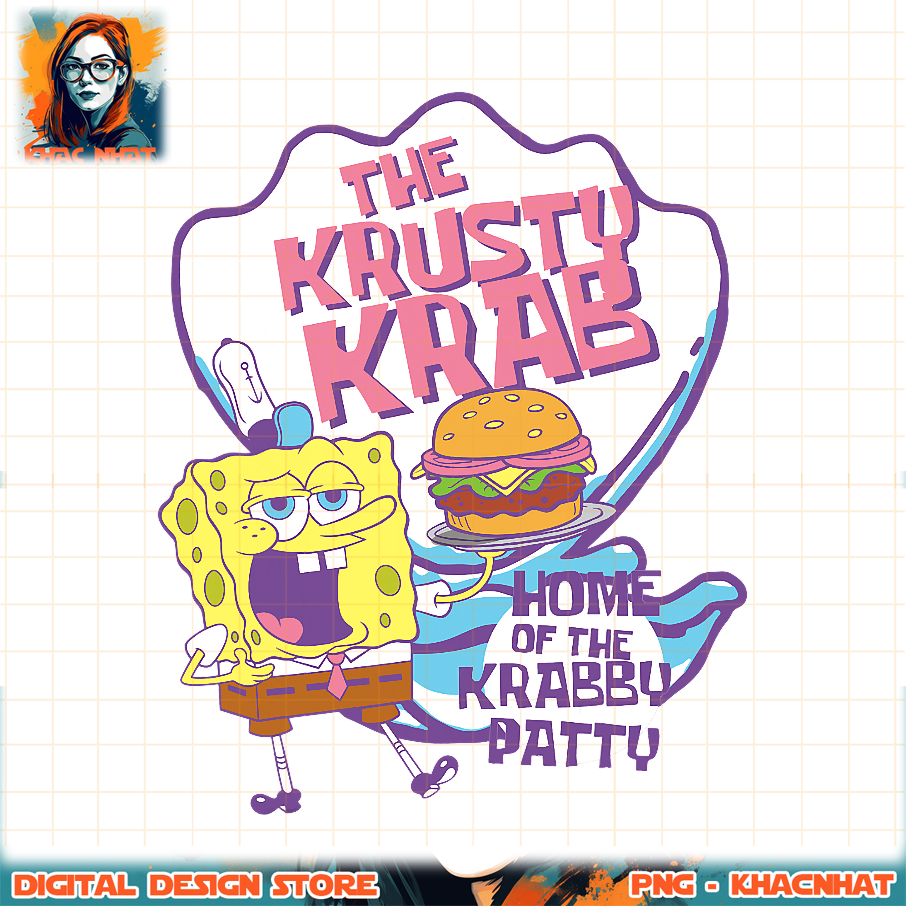 Spongebob Squarepants Pastel Krusty Krab png, digital downlo | Inspire ...