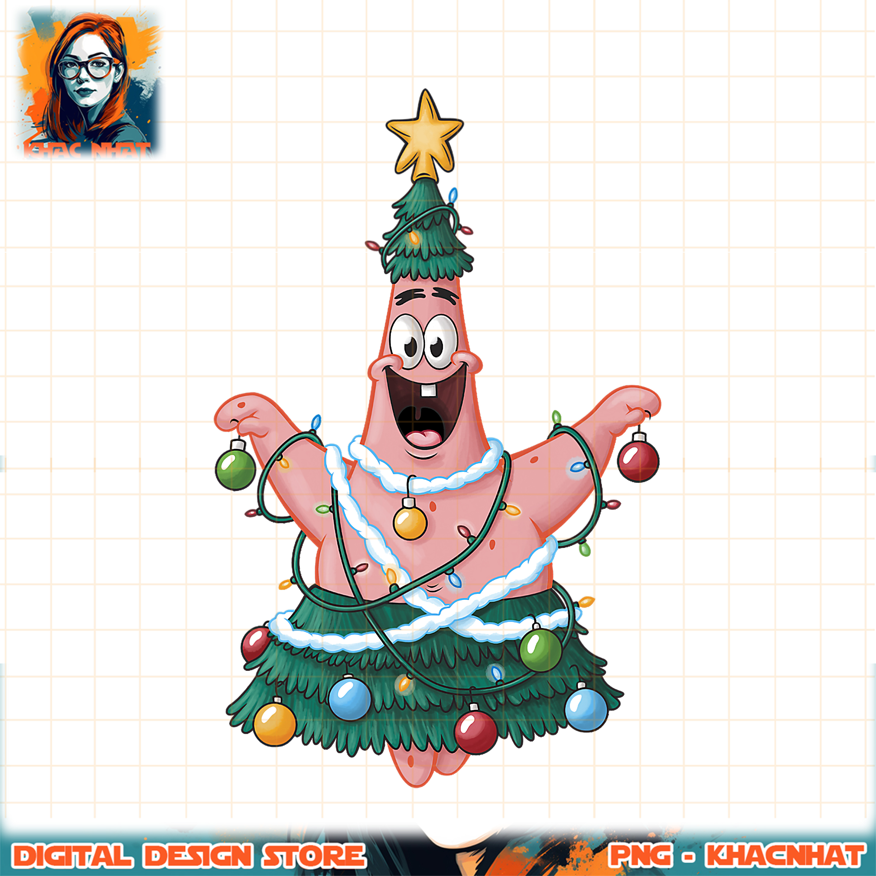 Spongebob Squarepants Patrick Star Christmas Tree png, digit | Inspire ...