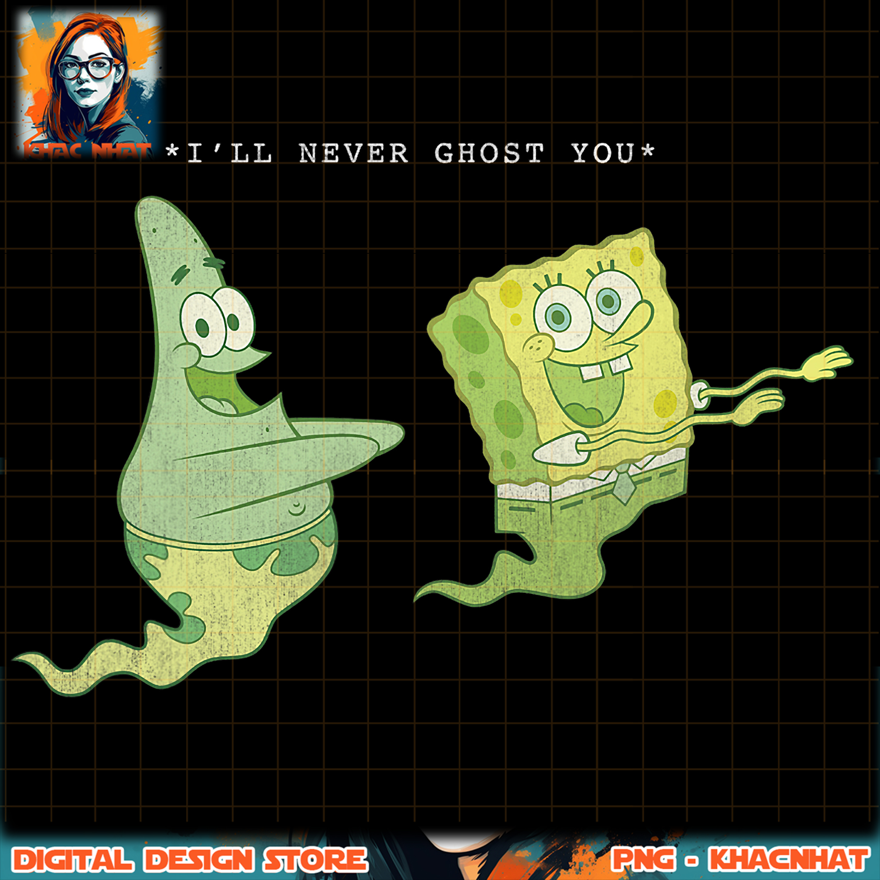 SpongeBob SquarePants Patrick Star I_ll Never Ghost You png, | Inspire ...