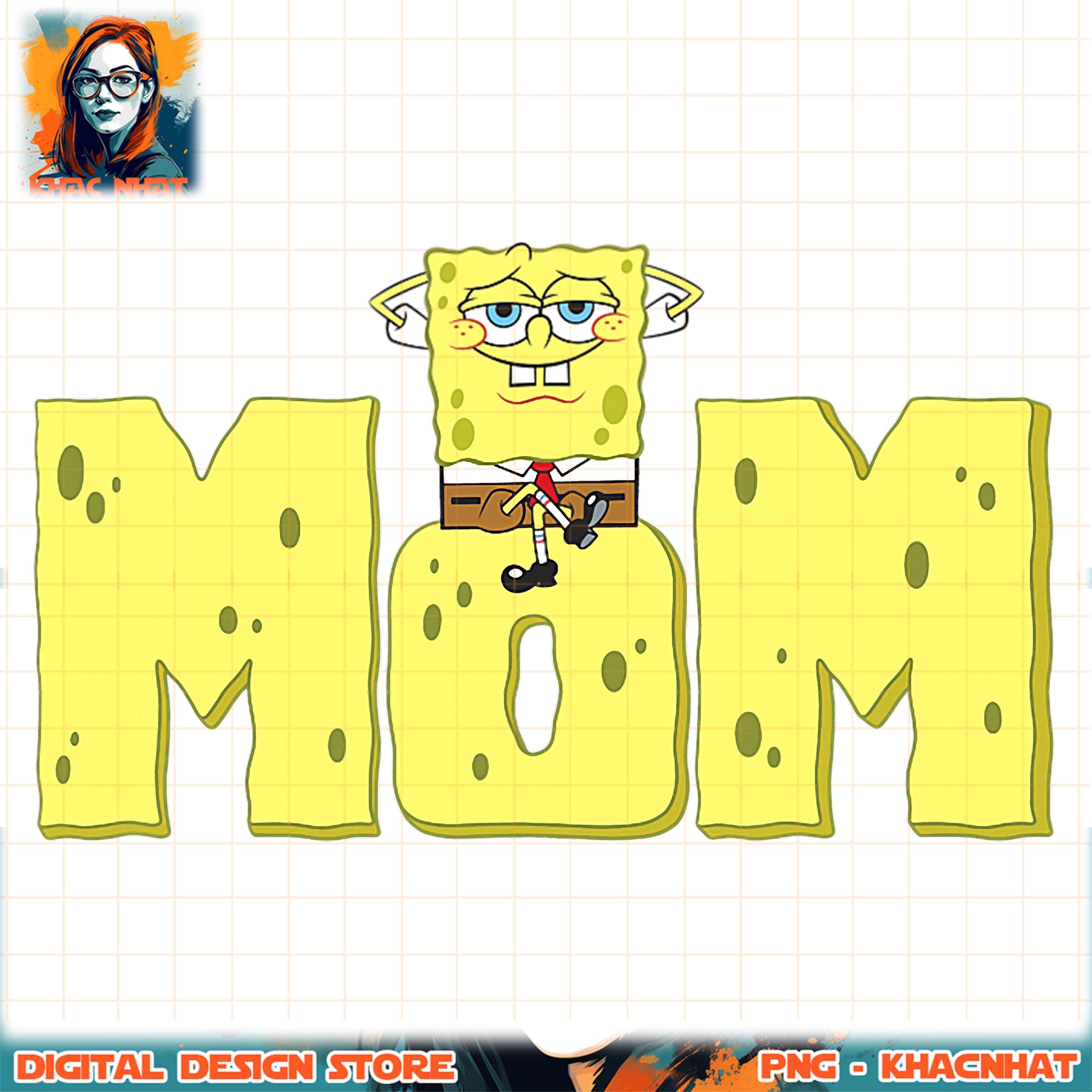 SpongeBob SquarePants Sponge Mom png, digital download, inst | Inspire ...