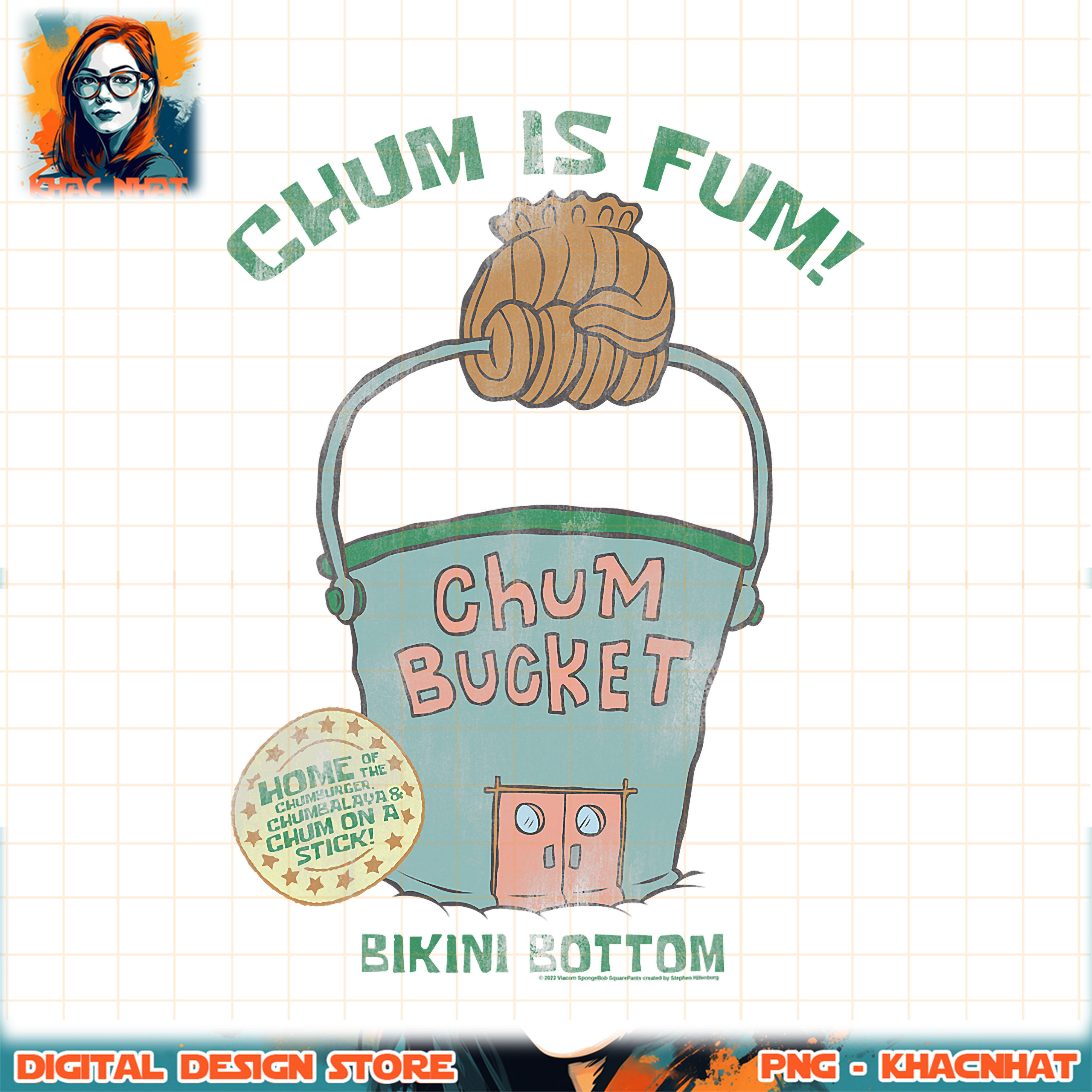 SpongeBob SquarePants The Chum Bucket png, digital download, | Inspire ...