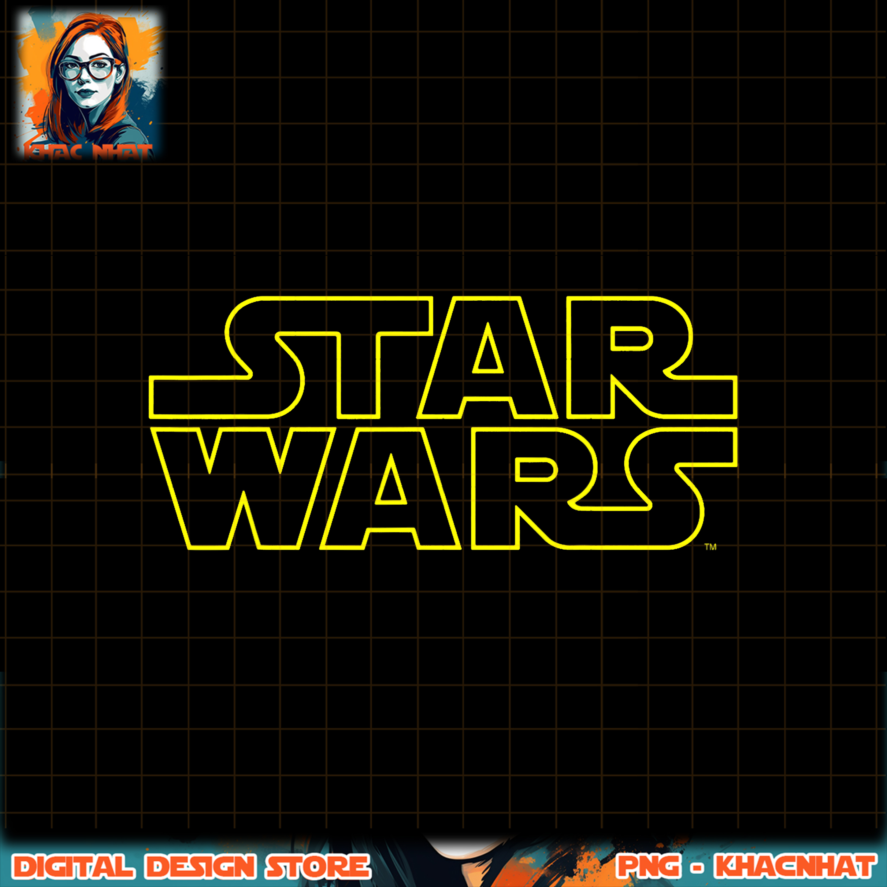 Star Wars Simple Logo Outline png, digital download, instant | Inspire ...