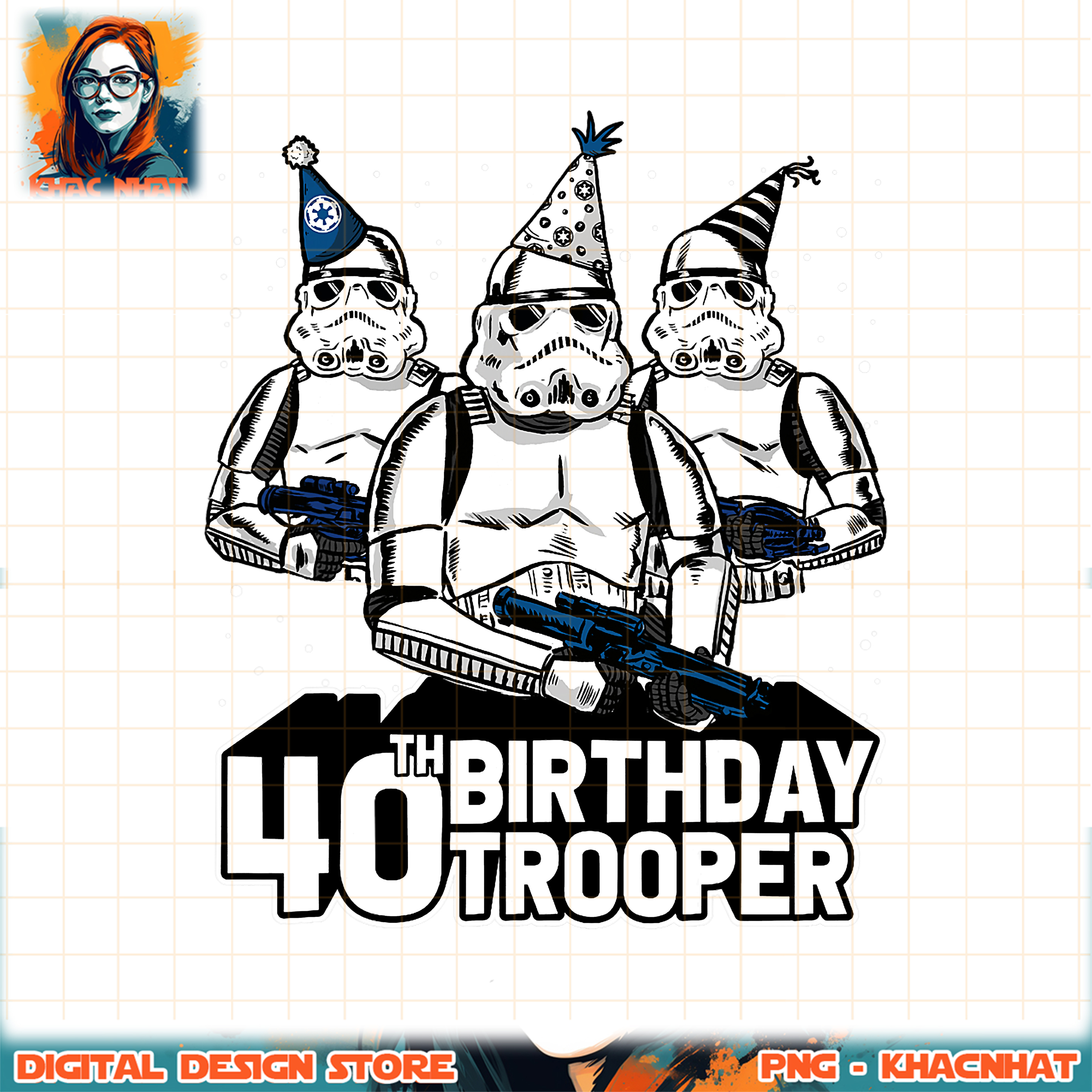 Star Wars Stormtrooper Party Hats Trio 40th Birthday Trooper | Inspire ...