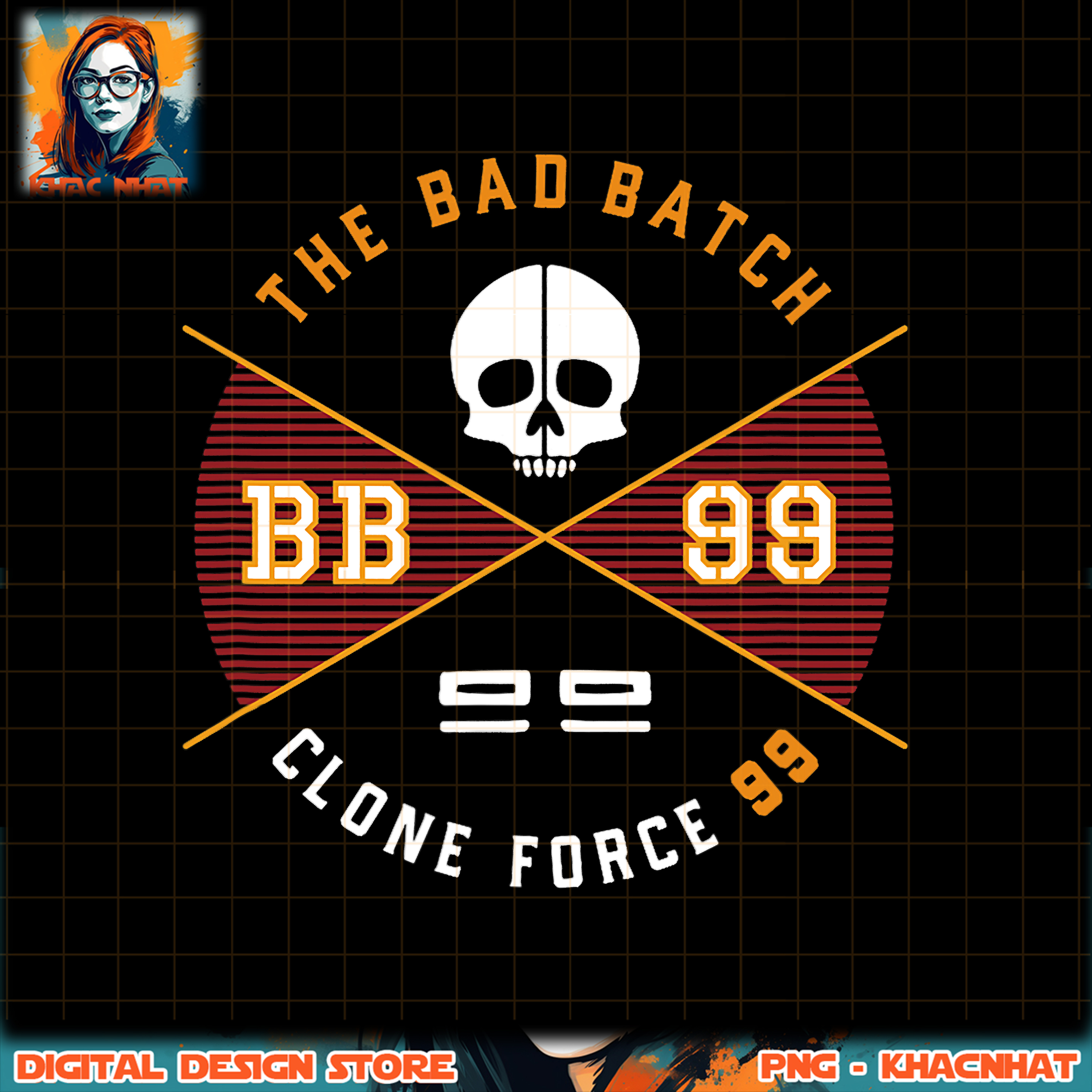 Star Wars The Bad Batch BB 99 V2 Logo png, digital download, | Inspire ...
