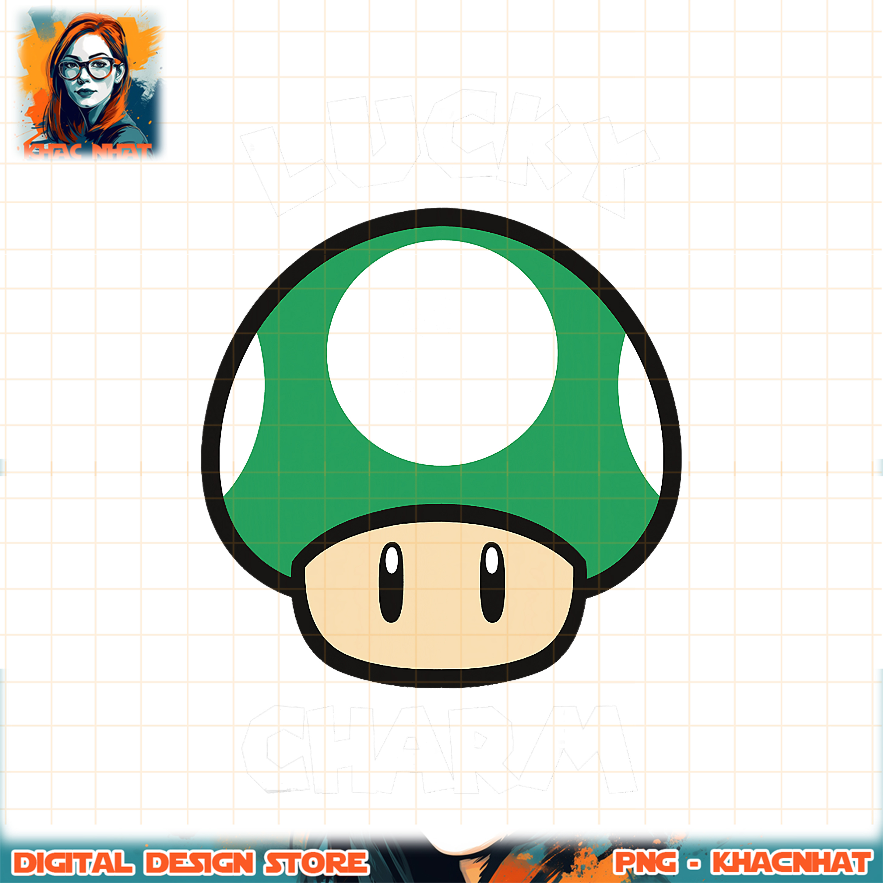 Super Mario St. Patty_s Lucky Charm Mushroom Graphic png, di | Inspire ...