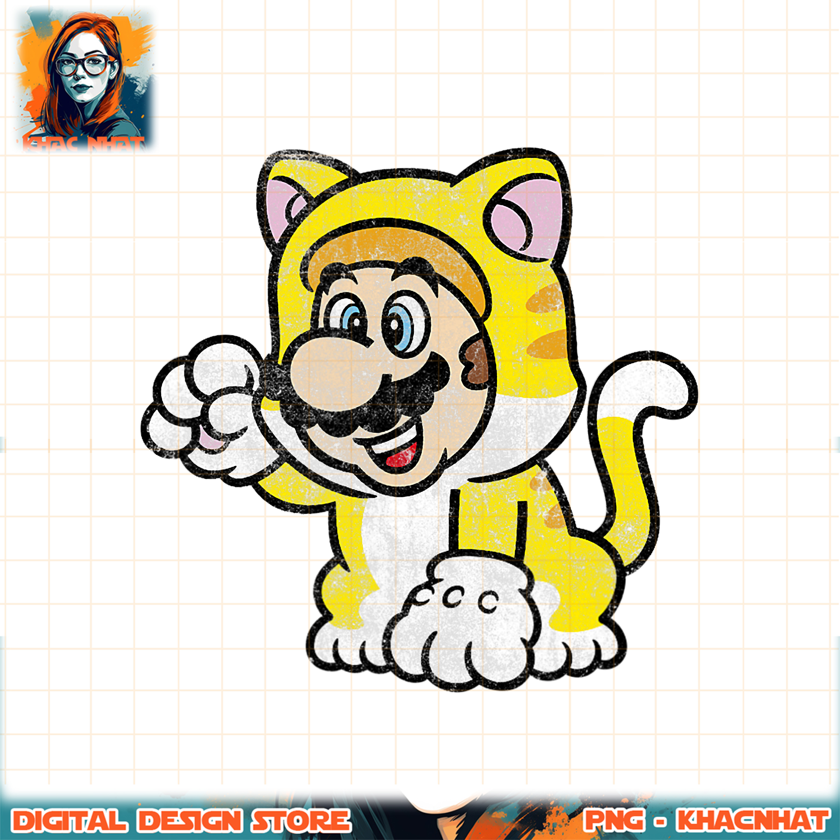 Super Marion 3D Bowser_s Fury Mario Cat Portrait png, digita | Inspire ...