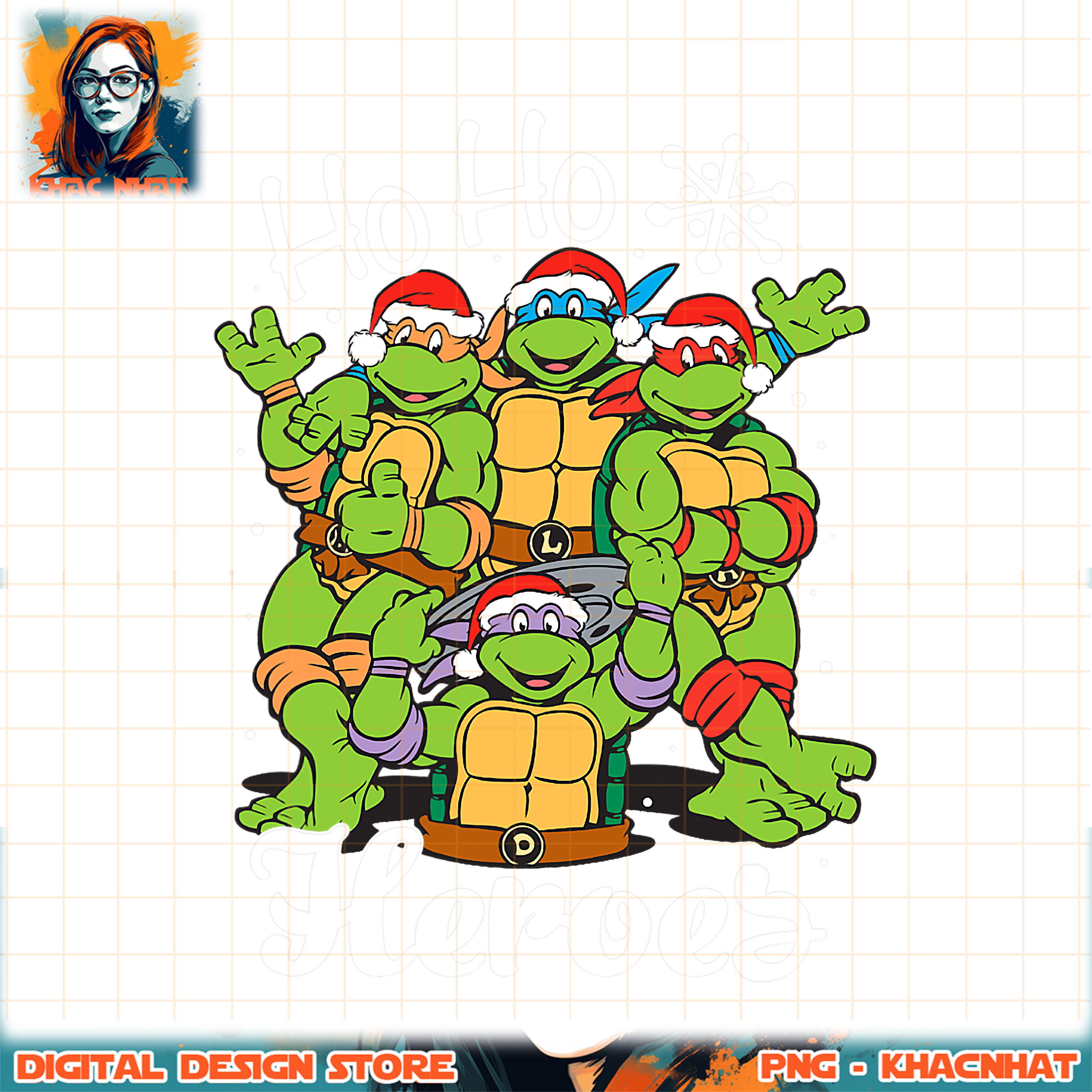 Teenage Mutant Ninja Turtles Christmas Ho Ho Heroes png, dig | Inspire ...