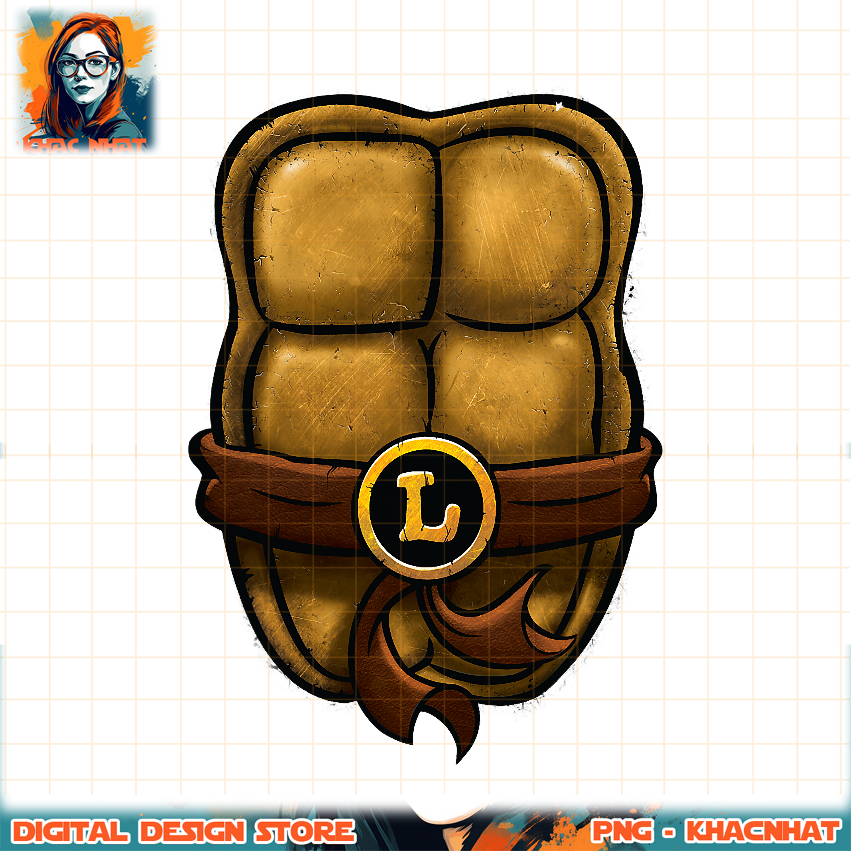 Teenage Mutant Ninja Turtles Leonardo Shell Graphic png, dig | Inspire ...