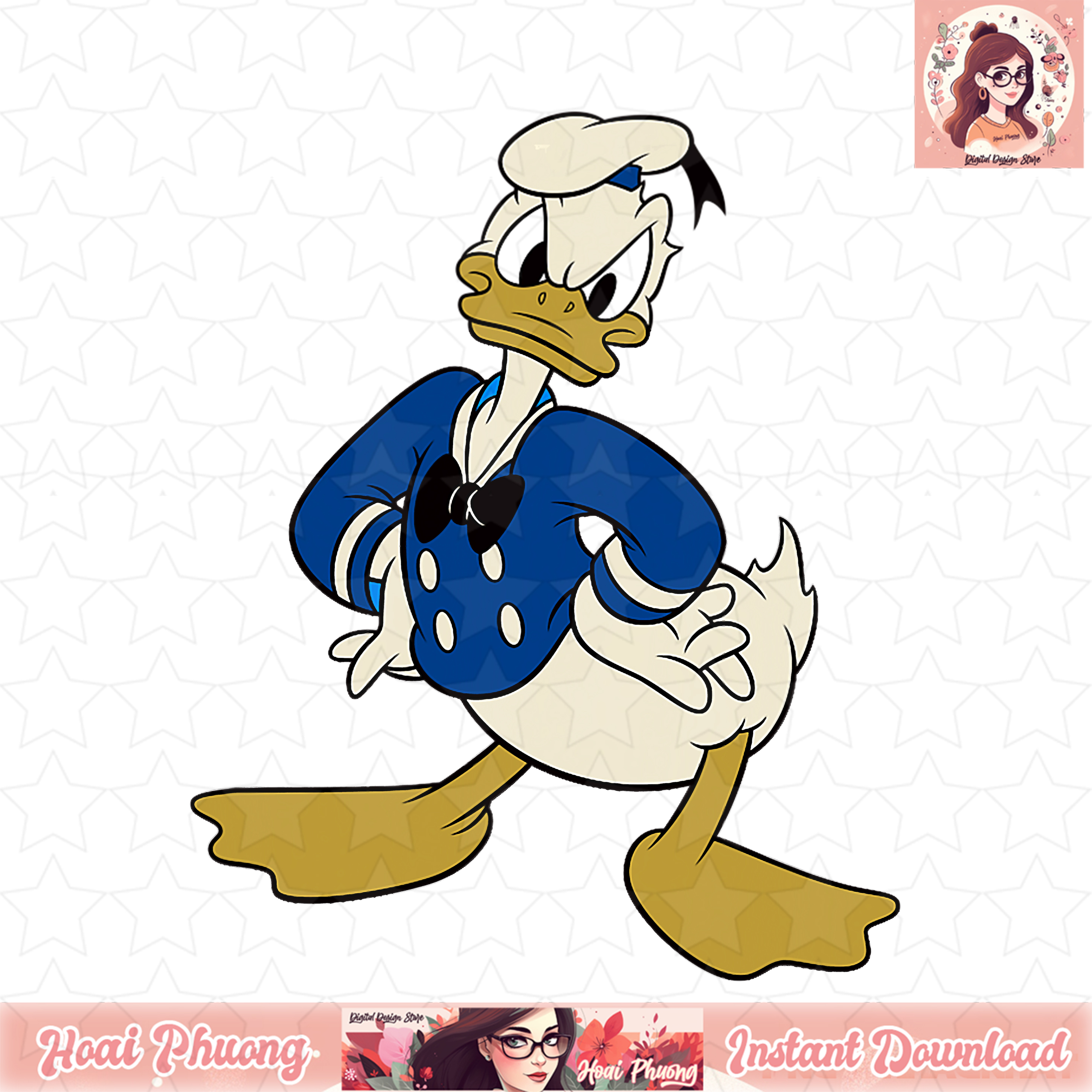 Disney Donald Duck Sassy Pose PNG Download copy | Inspire Uplift