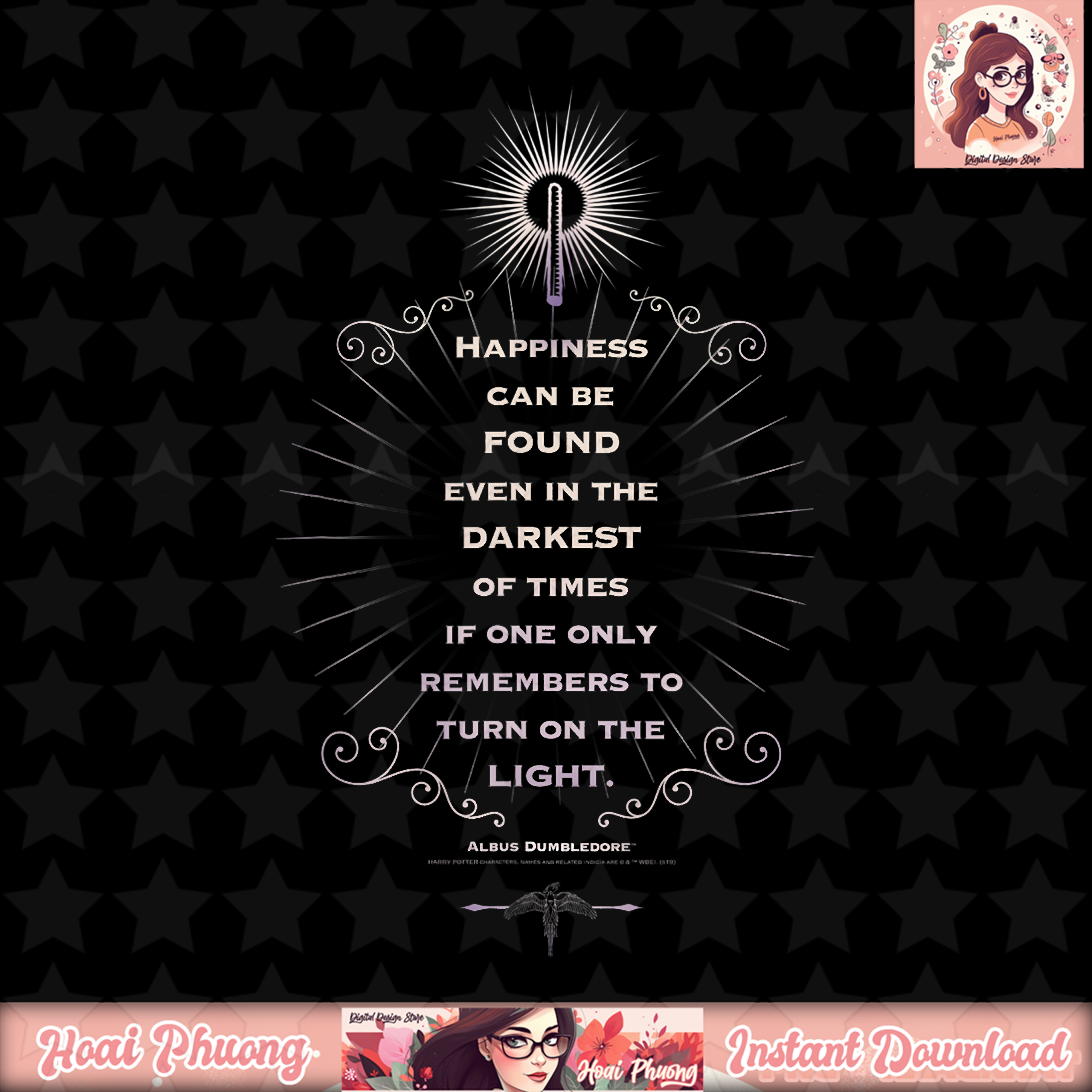 Harry Potter Dumbledore Happiness Can Be Found Quote T-Shirt | Inspire ...