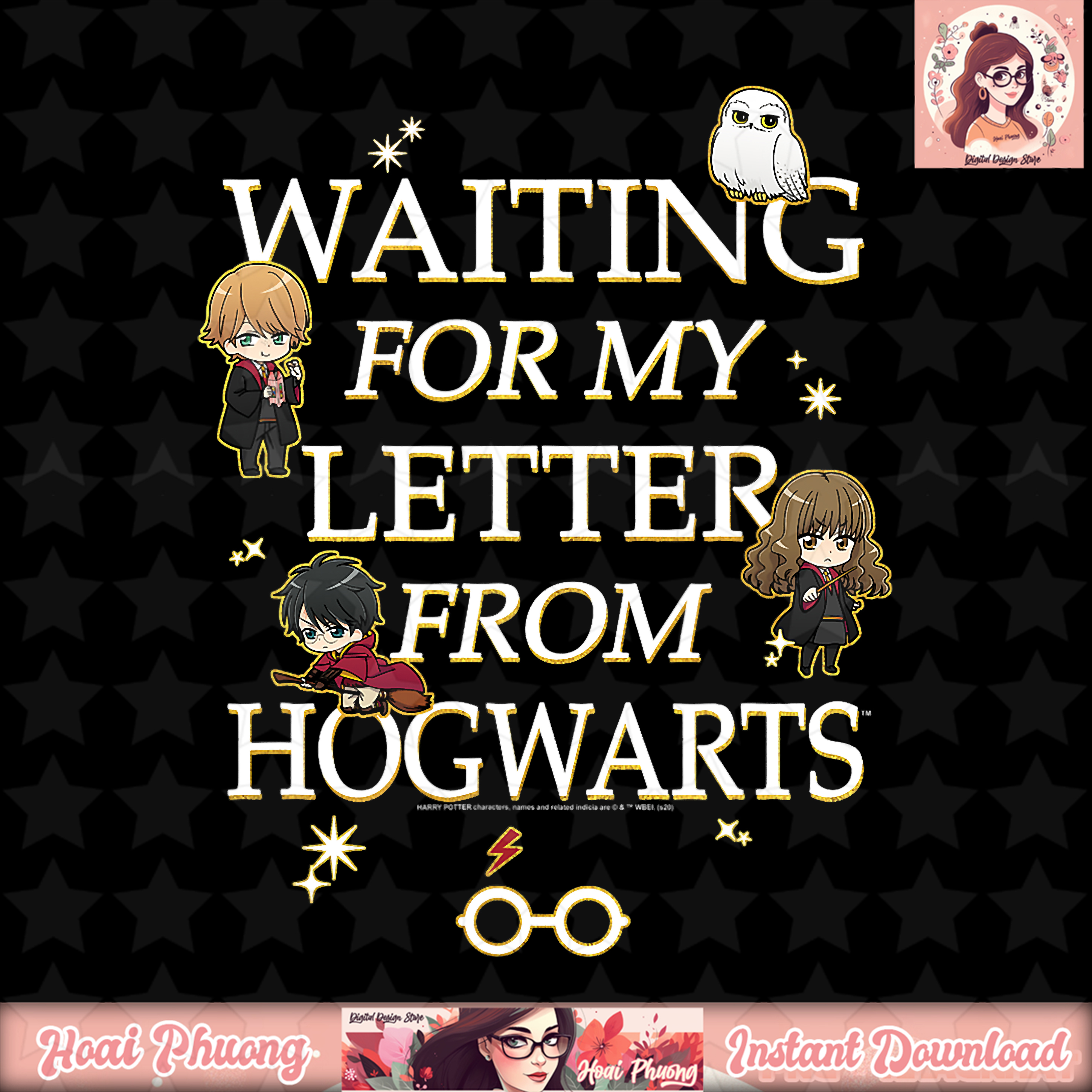 Harry Potter Group Shot Chibi Waiting My On Hogwarts Letter | Inspire ...