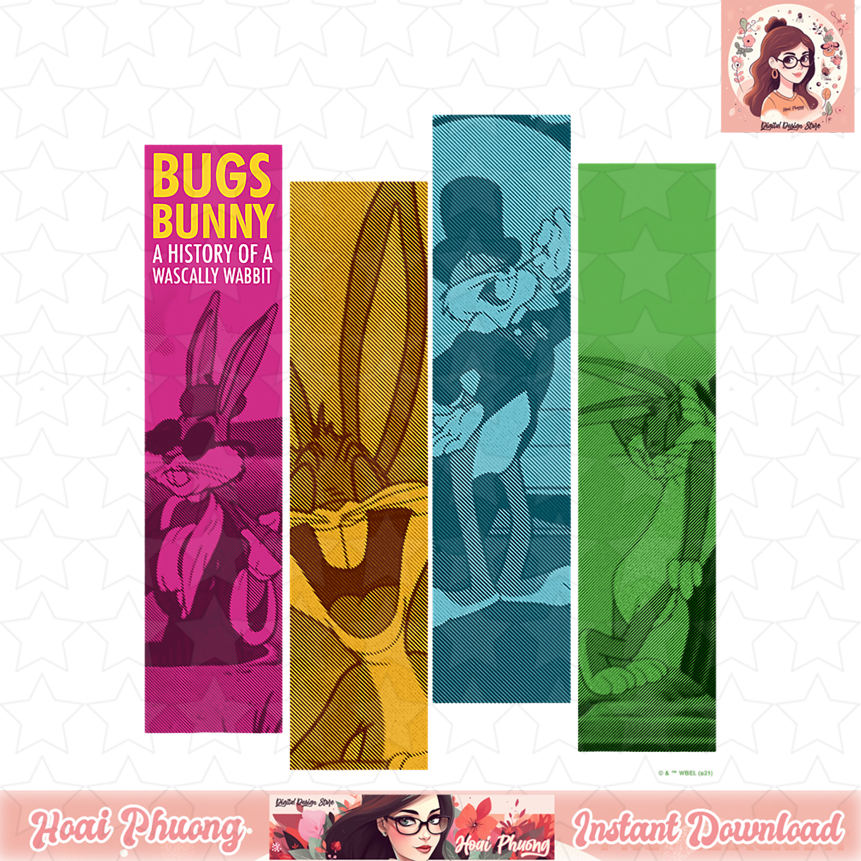 Looney Tunes Bugs Bunny History Of A Wascally Wabbit T-Shirt | Inspire ...