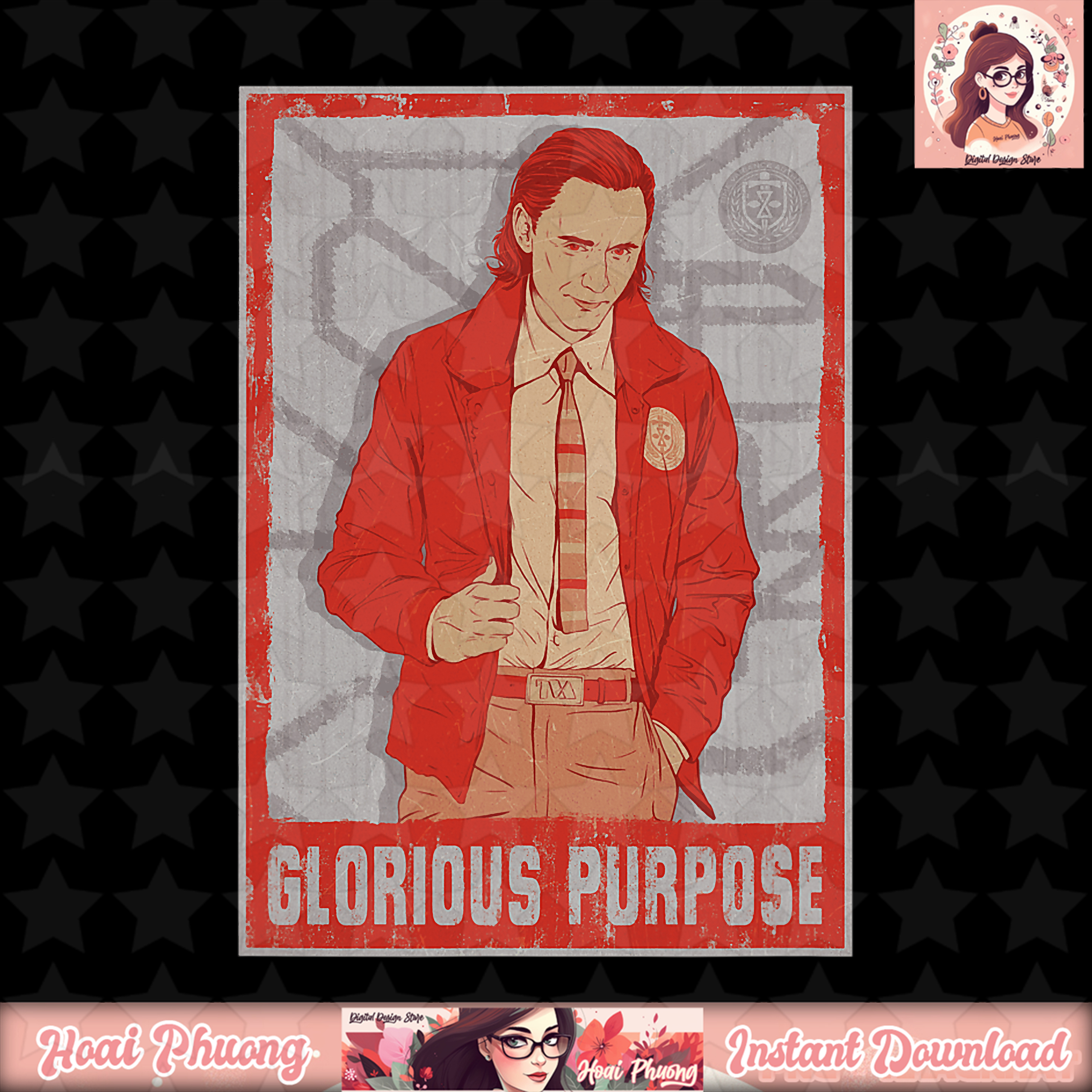 Marvel Loki Glorious Purpose Poster T-Shirt.pngMarvel Loki G | Inspire ...