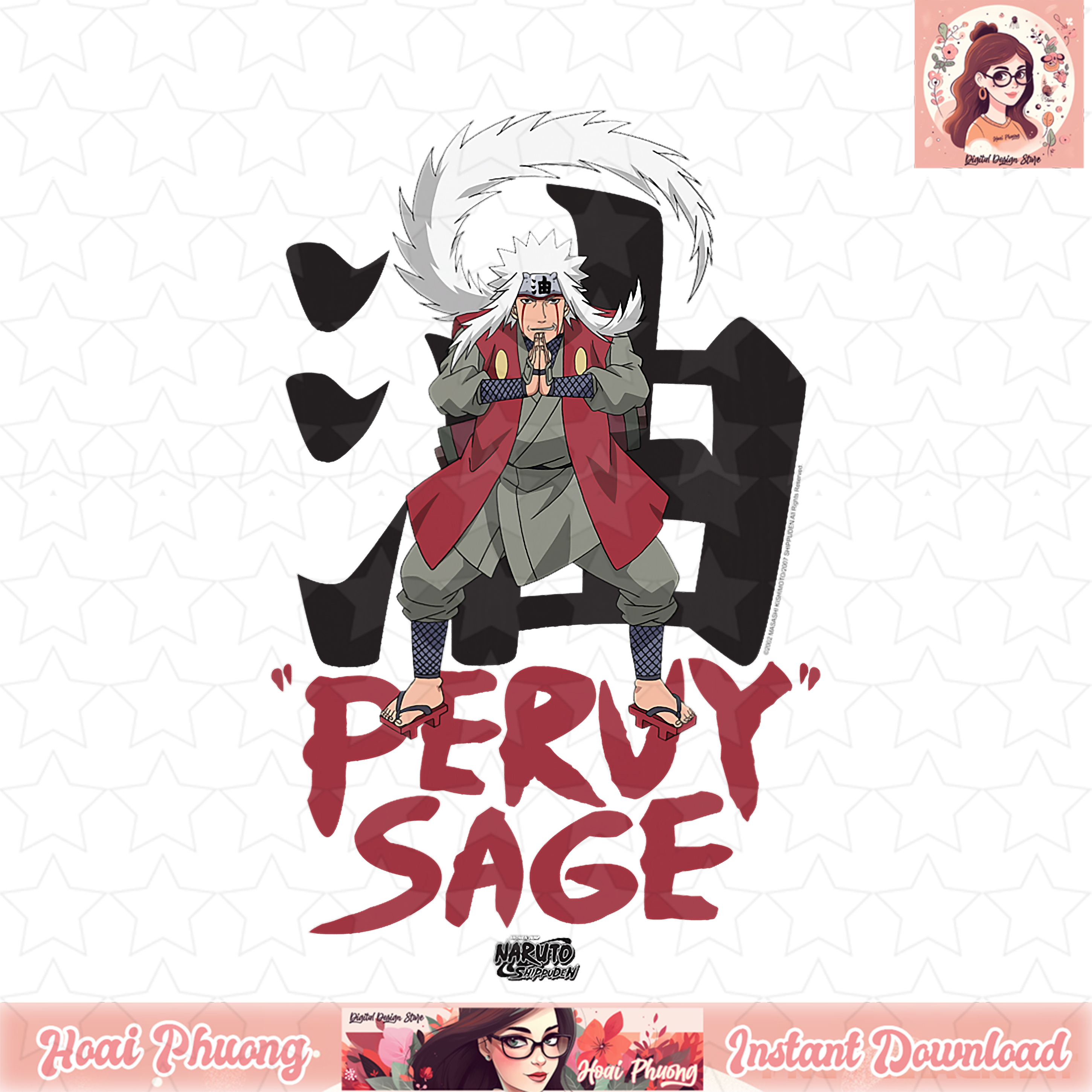 Naruto Shippuden Jiraiya Pervy Sage png, digital download, i | Inspire ...