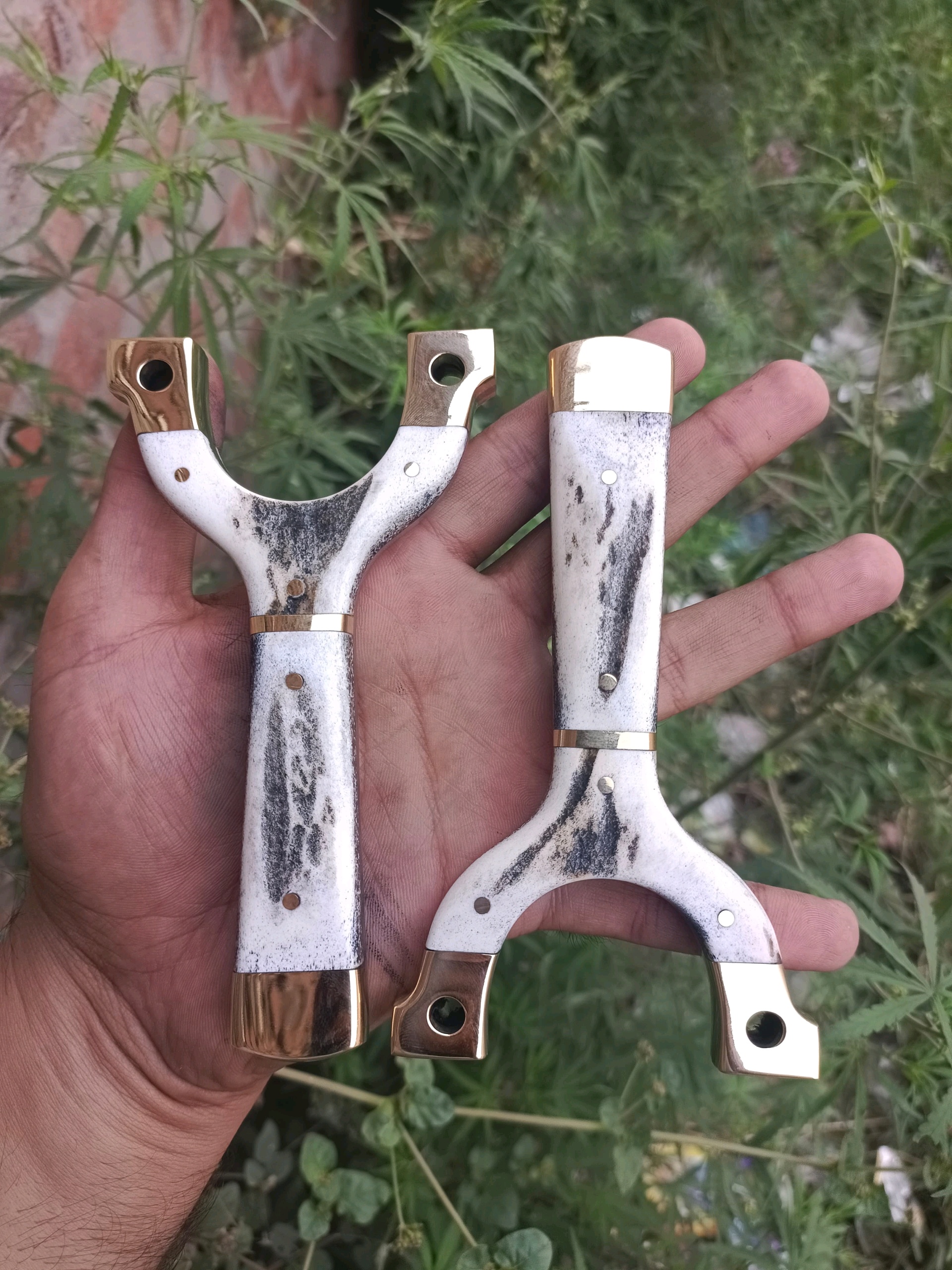 Lot of 2 Handmade Traditional Catapult Powerful Slingshot Hu | Inspire ...