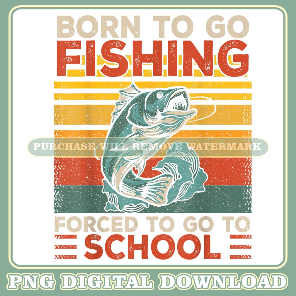 Born 2 Fish Raglan Png | Inspire Uplift