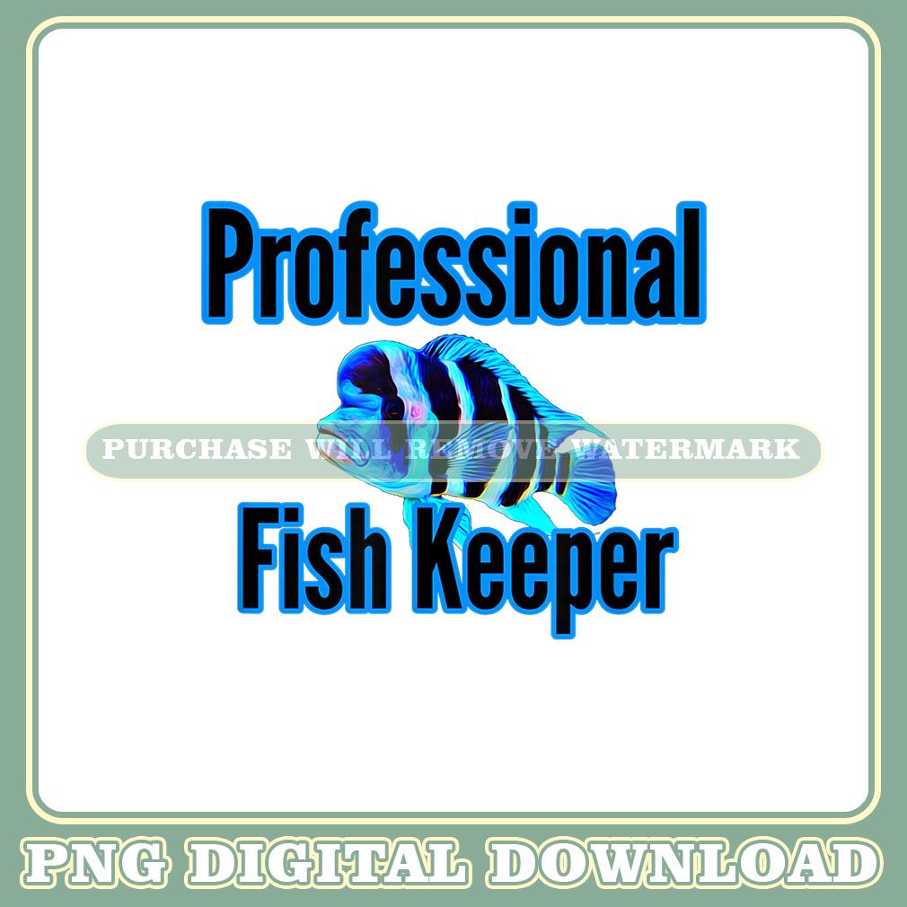 Frontosa Professional Fish Keeper Aquarium Owners Gift Png | Inspire Uplift