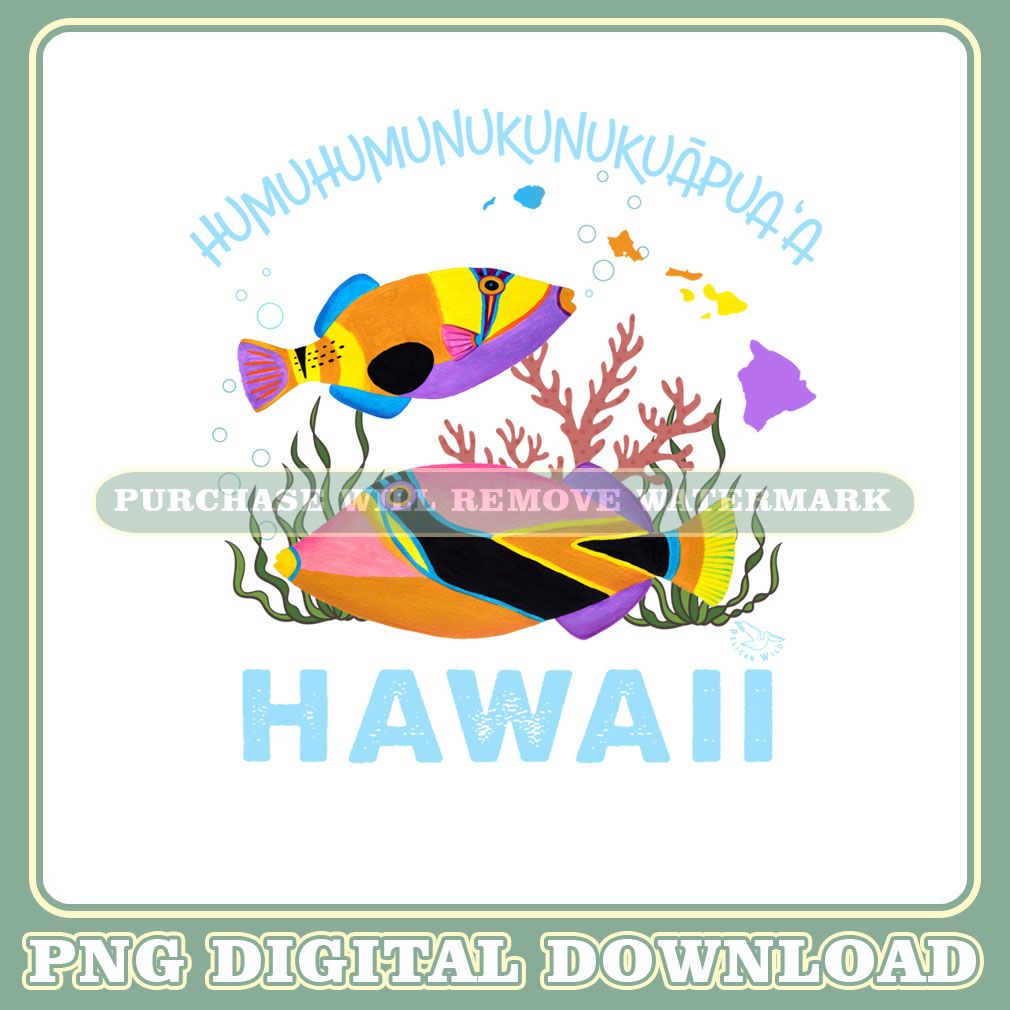 Humuhumunukunukuapua'a Hawaii State Fish Long Sleeve Png | Inspire Uplift