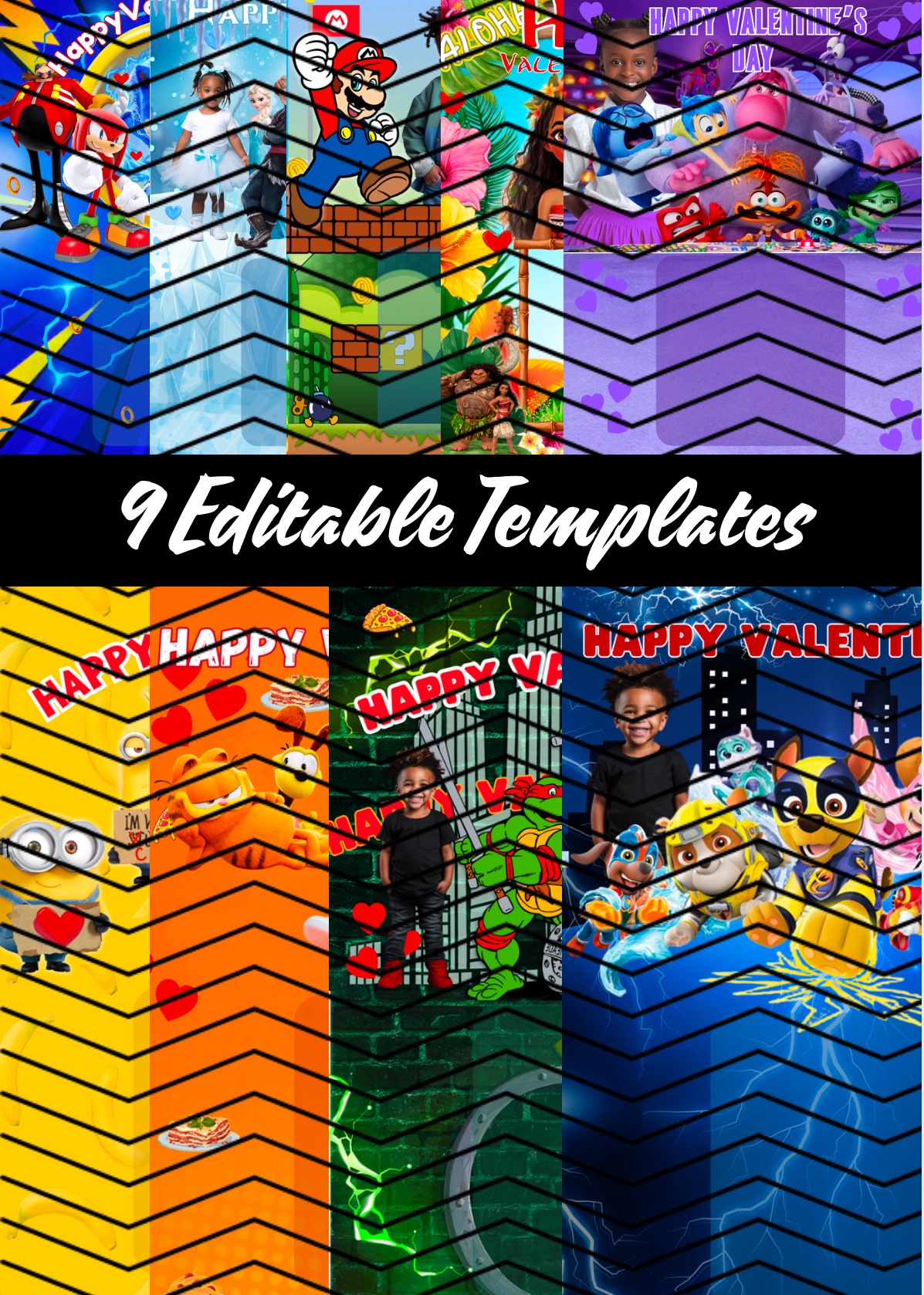 Editable Children Jumbo Cards | Inspire Uplift