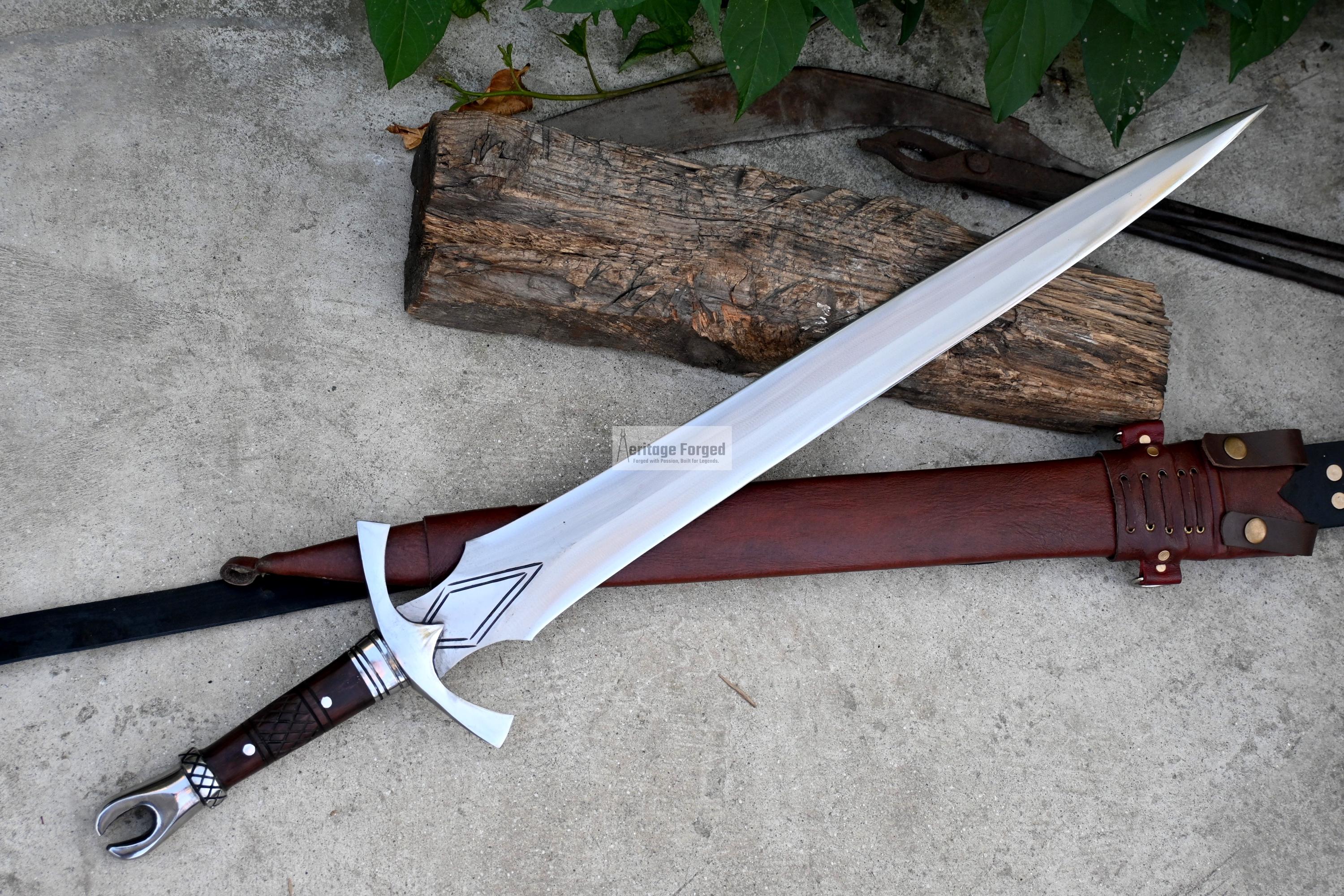 Viking Sword - 22 Inches Long Blade | Hand-Forged 5160 Steel | Inspire ...
