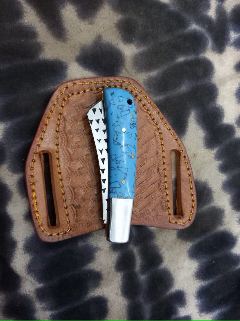custom Handmade Farrier rasp steel cowboy folding knife | Inspire Uplift