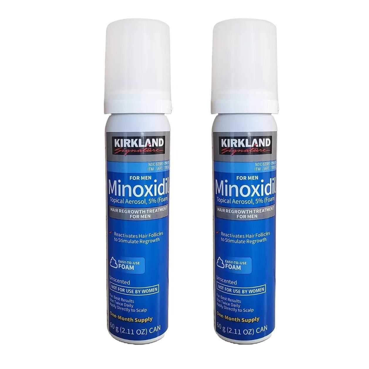 Kirkland Minoxidil 5% Foam for Men | Hair Regrowth | Inspire Uplift