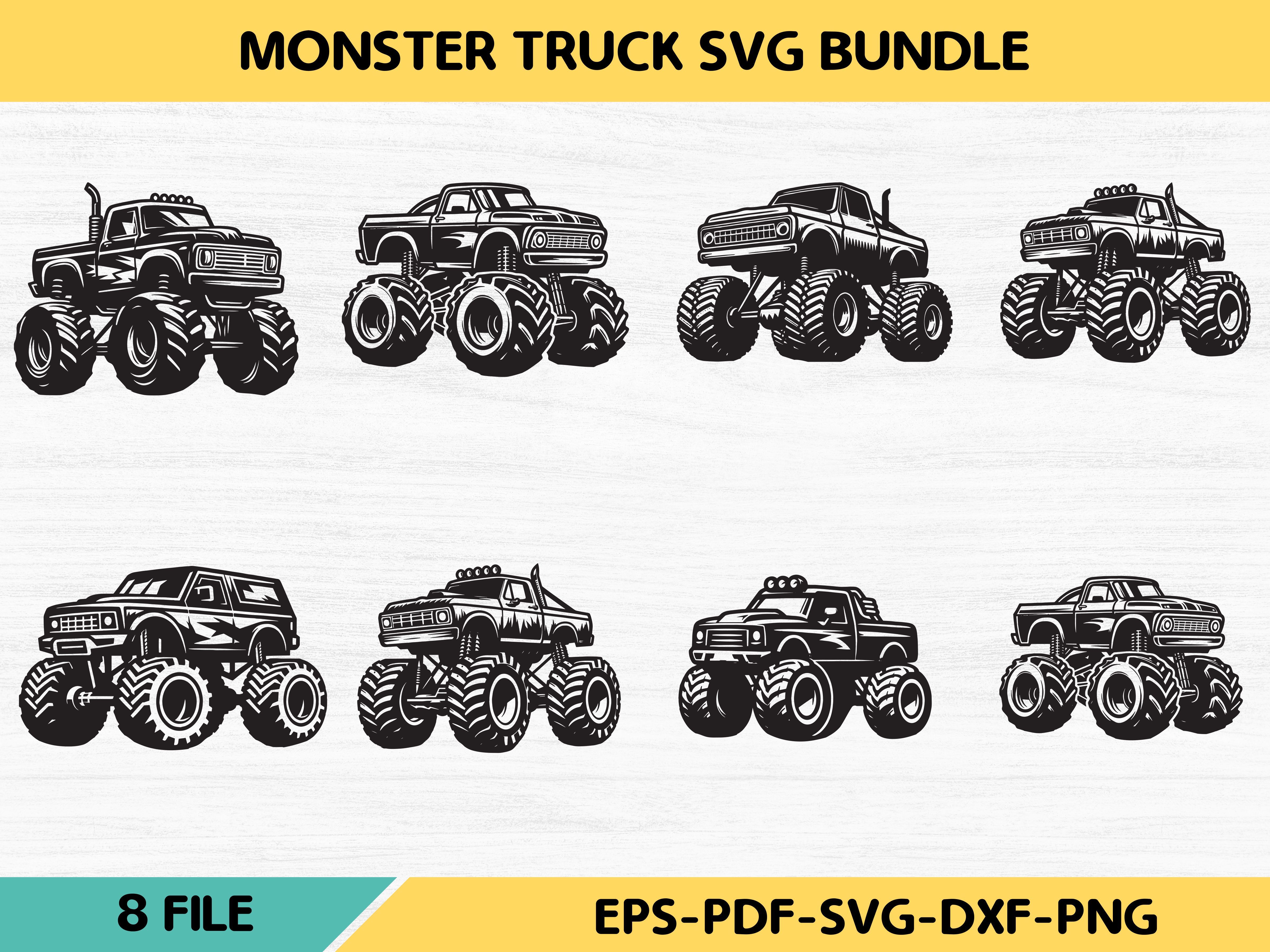 Monster truck Svg Bundle | Inspire Uplift
