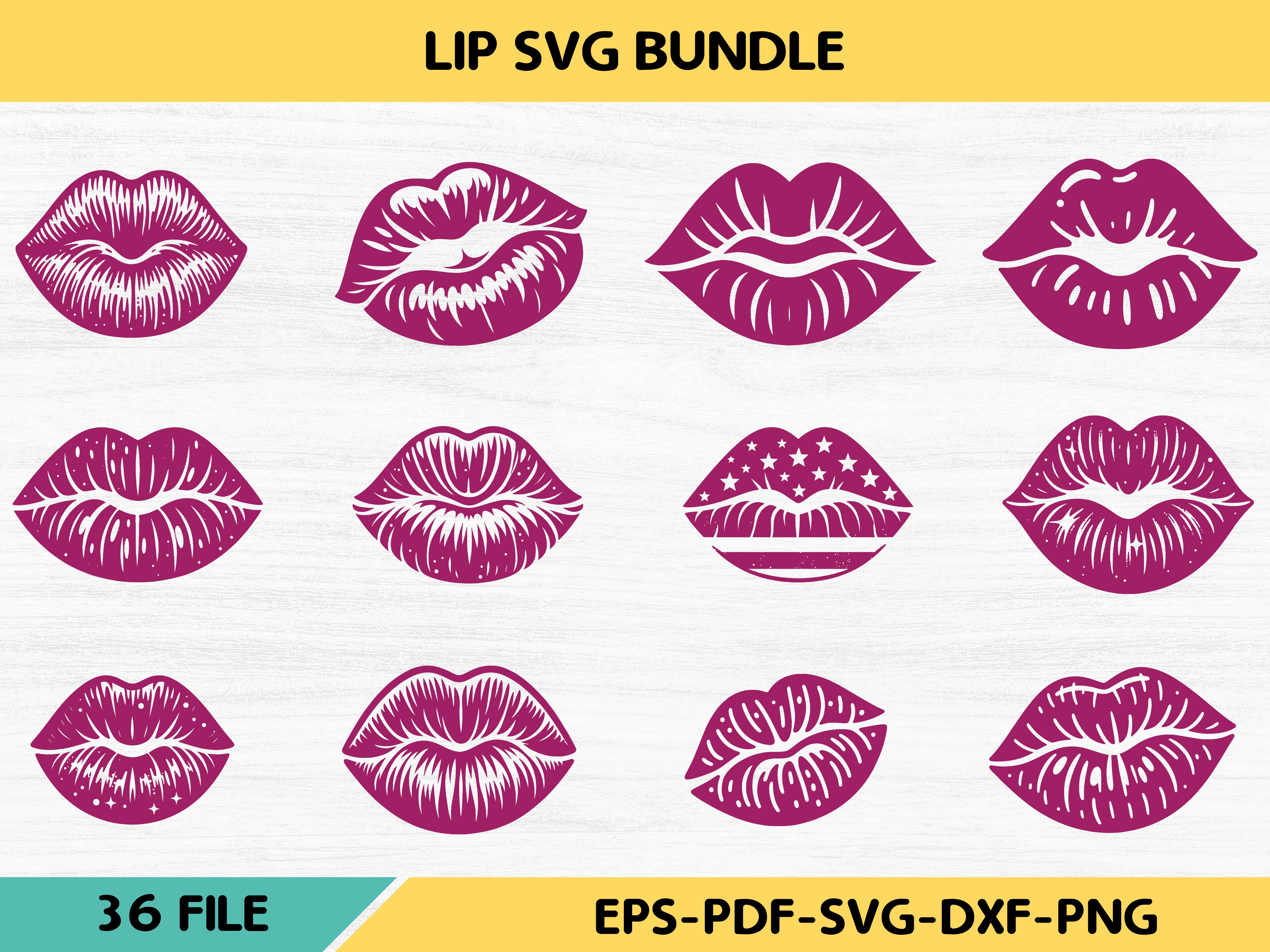 Lip svg bundle | Inspire Uplift