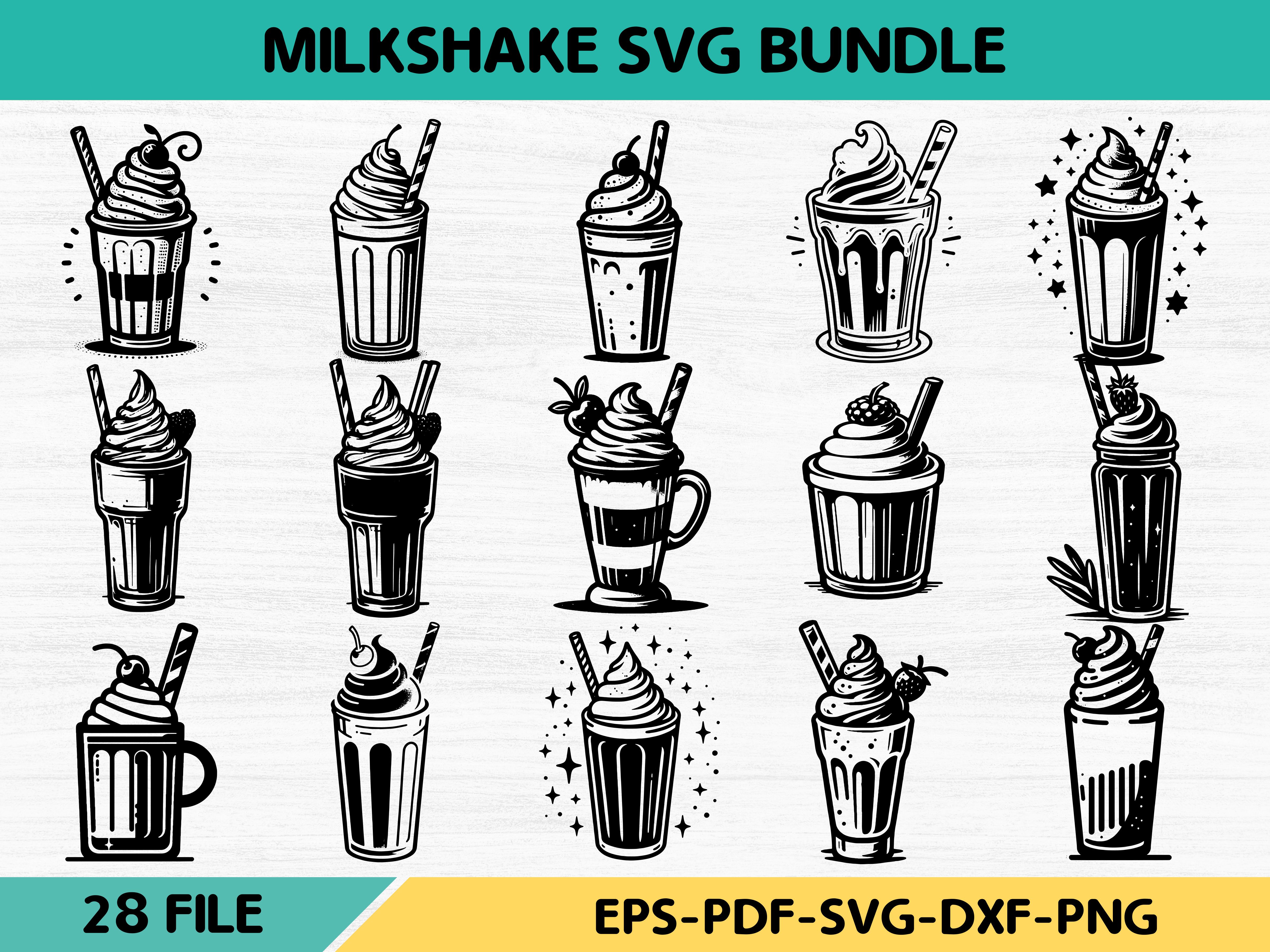milkshake svg | Inspire Uplift