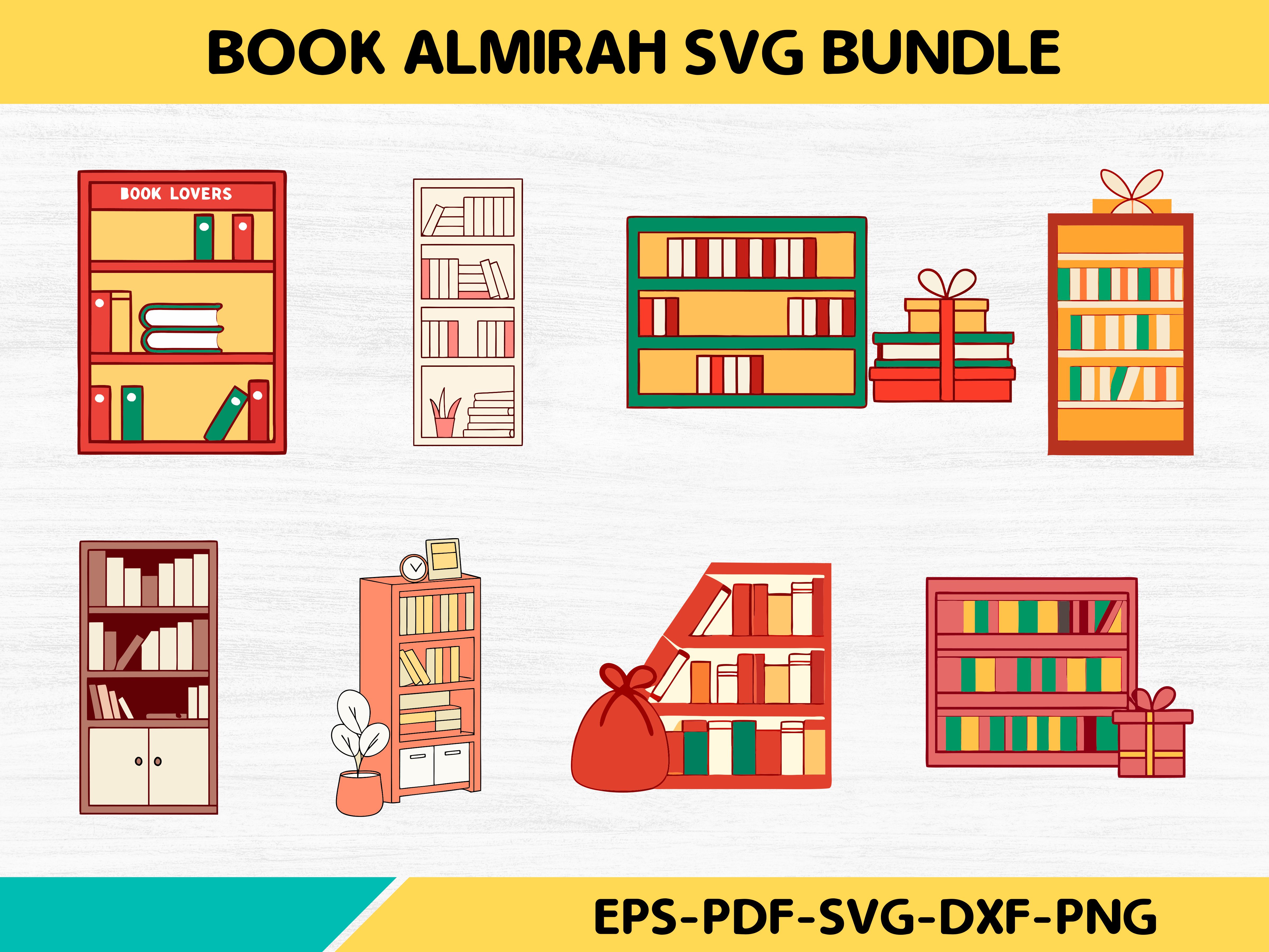Book Almirah svg bundle | Inspire Uplift