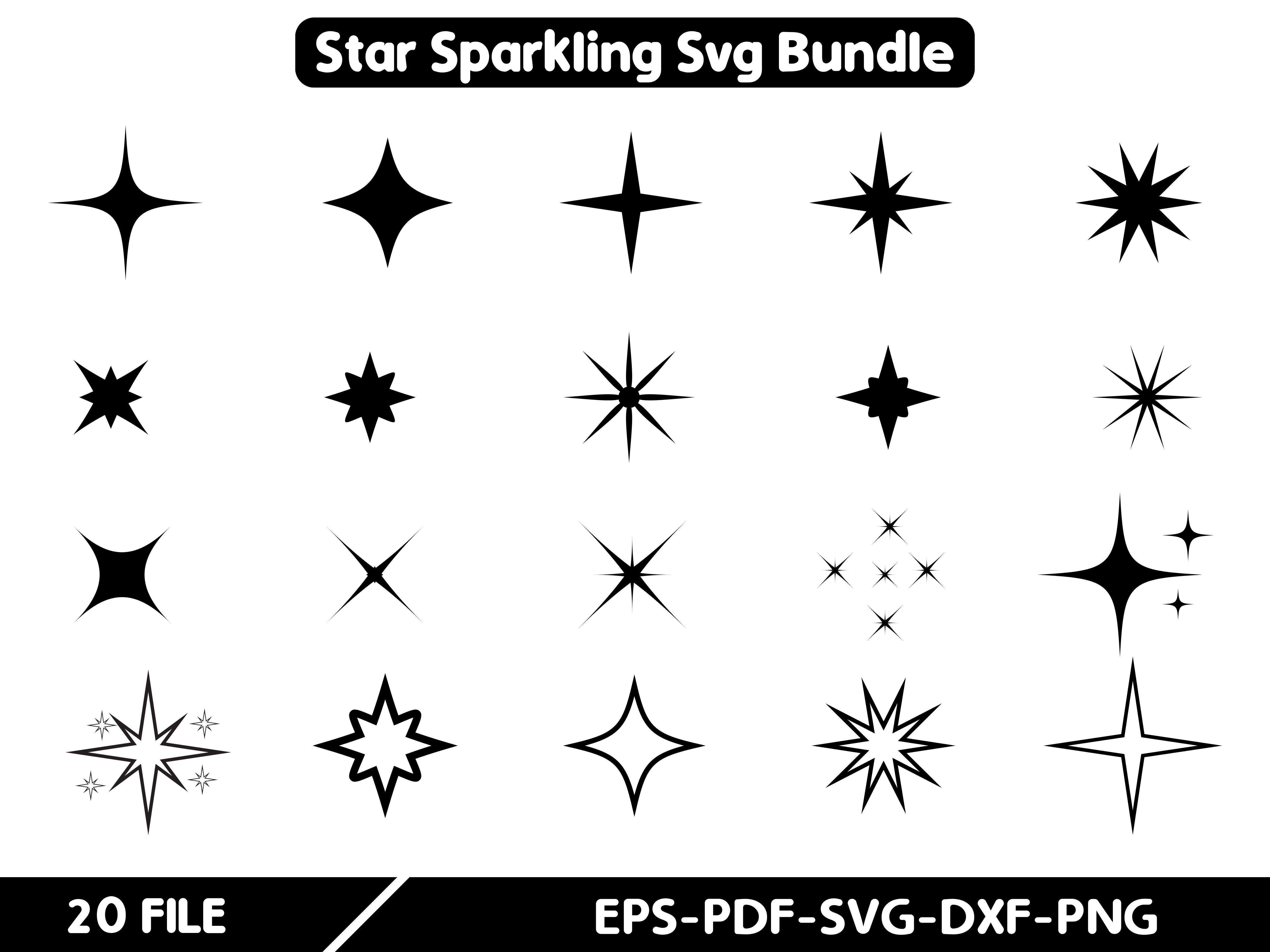 Star Sparkling Svg Bundle | Inspire Uplift