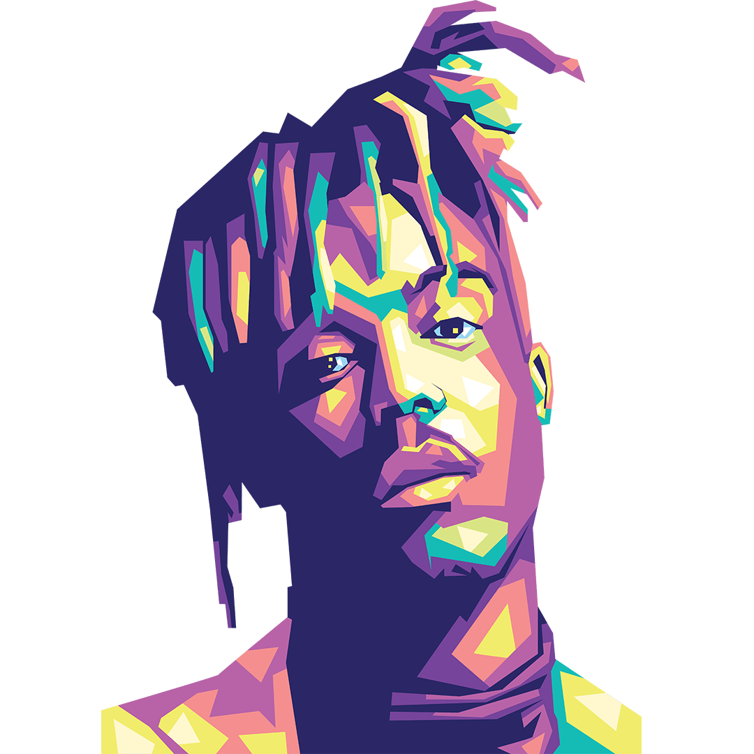 Juice Wrld Triangle Purple - Legends wpap1 | Inspire Uplift