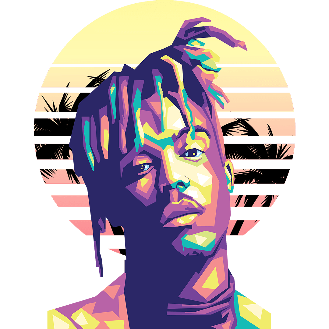 Juice Wrld Triangle Purple - Legends wpap2 | Inspire Uplift