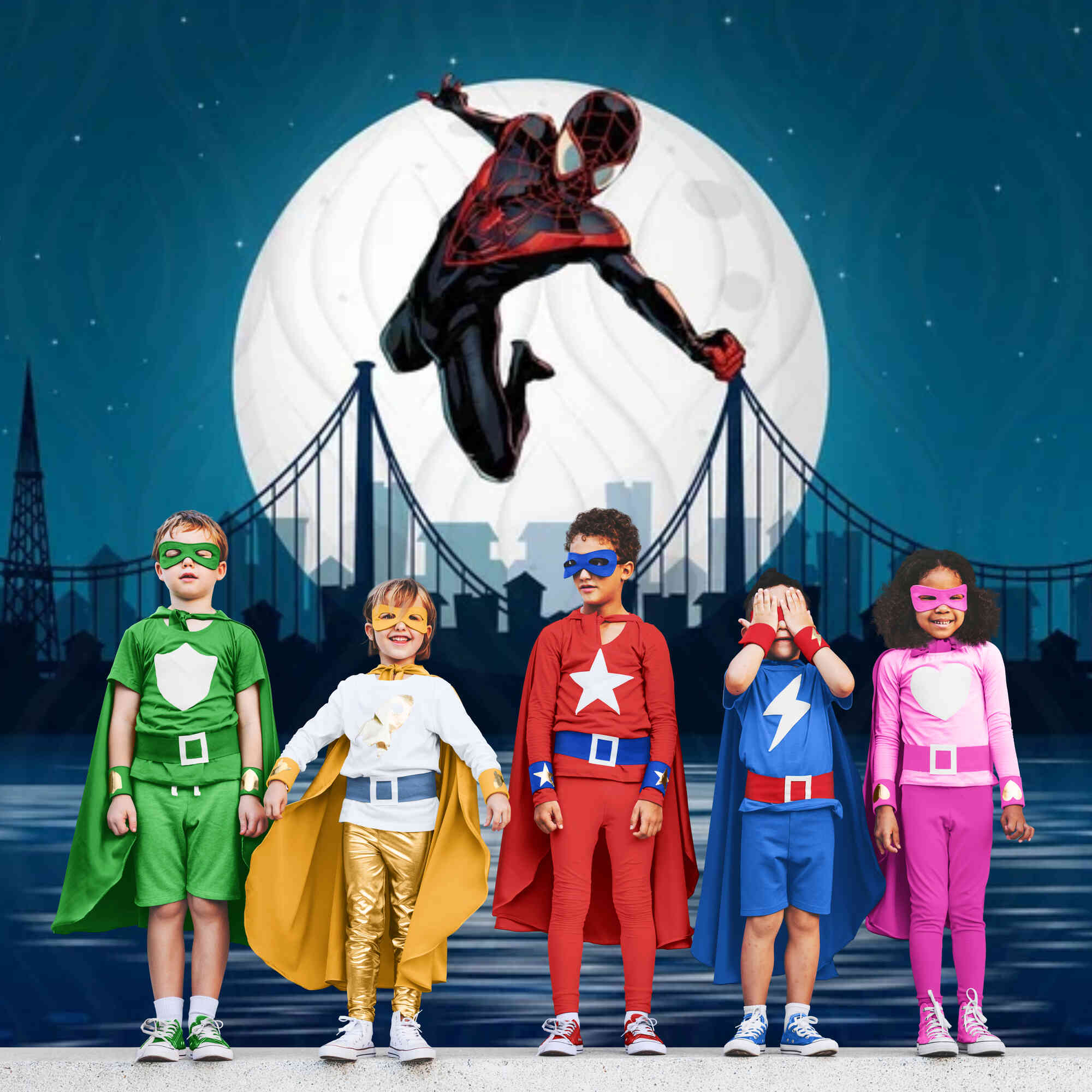Spider-man Kids Room Wallpaper Peel and Stick Wall Mural | Inspire Uplift