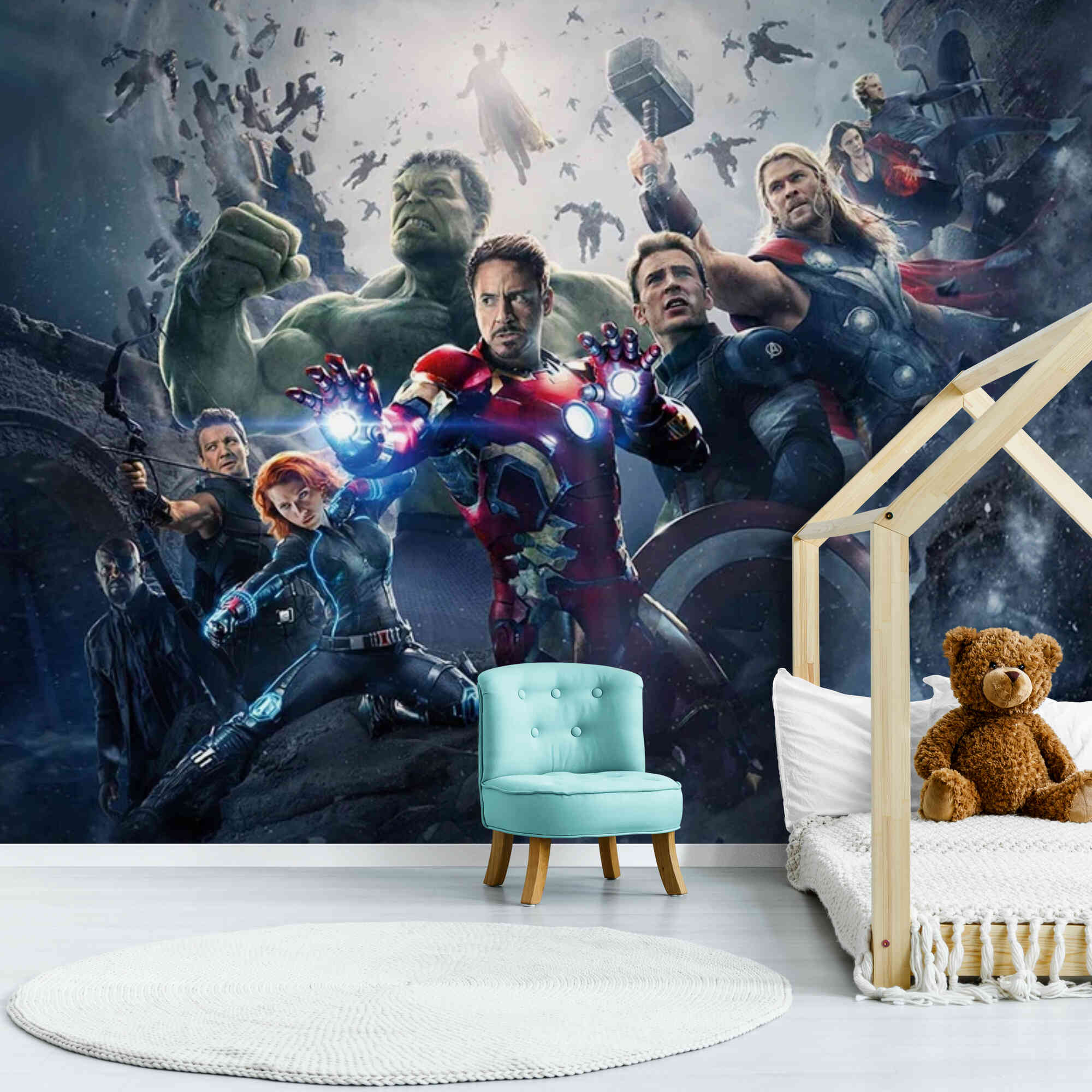 Captain America Superhero Wallpaper Marvel Mural | Inspire Uplift