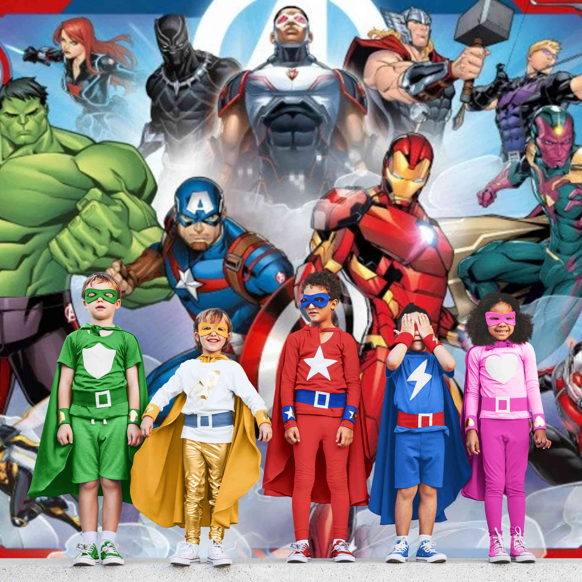 Peel and Stick Marvel Wallpaper Superhero Wall Decal | Inspire Uplift