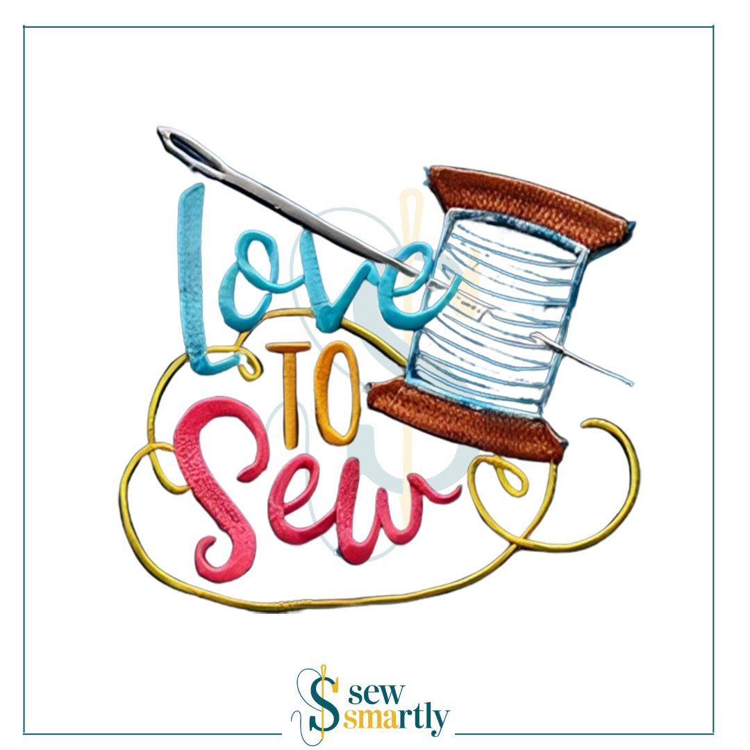 Love to Sew Embroidery Design – (4 Sizes) – Spool and Needle | Inspire ...