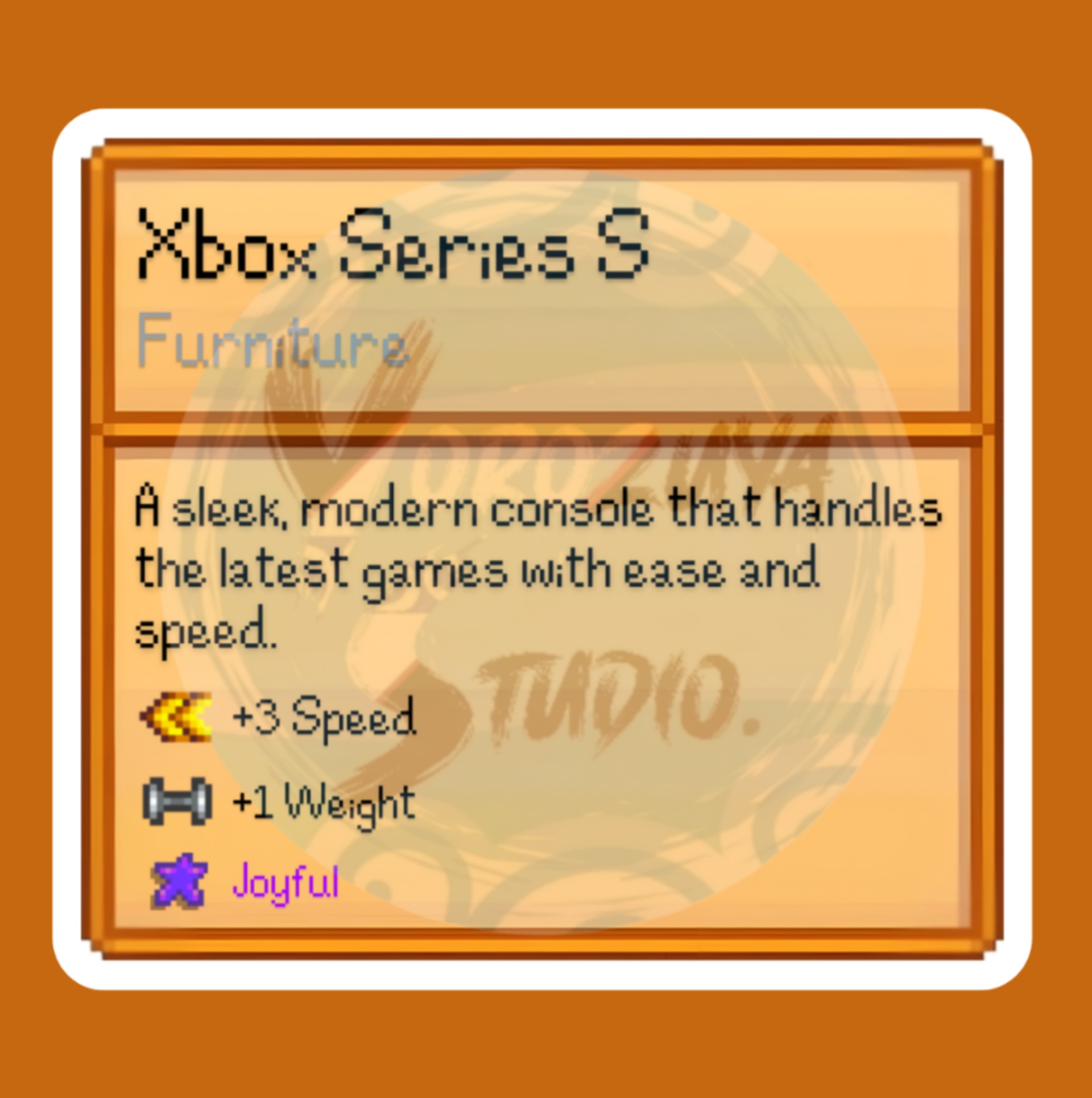 Stardew Valley sticker for Xbox series S | Inspire Uplift