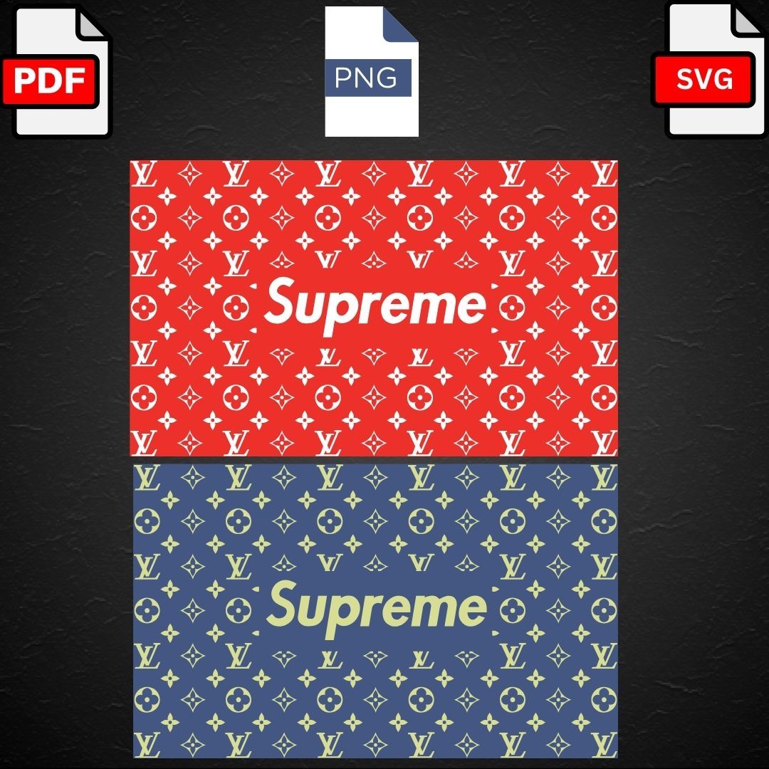 High-Quality Louis Vuitton X Supreme Brand logo SVG Designs | Inspire ...