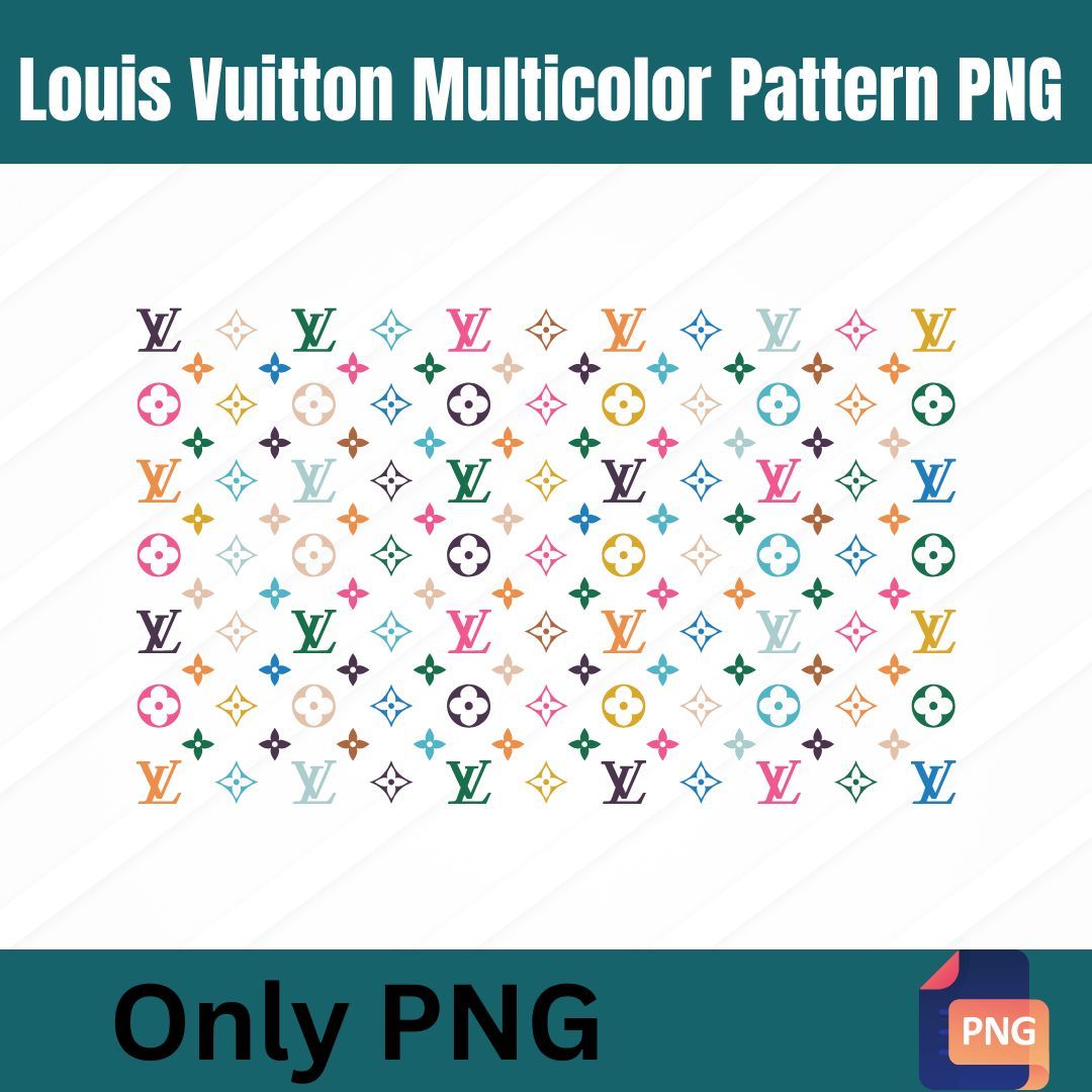 Louis Vuitton Multicolor Monogram Pattern PNG, Luxury Louis | Inspire ...