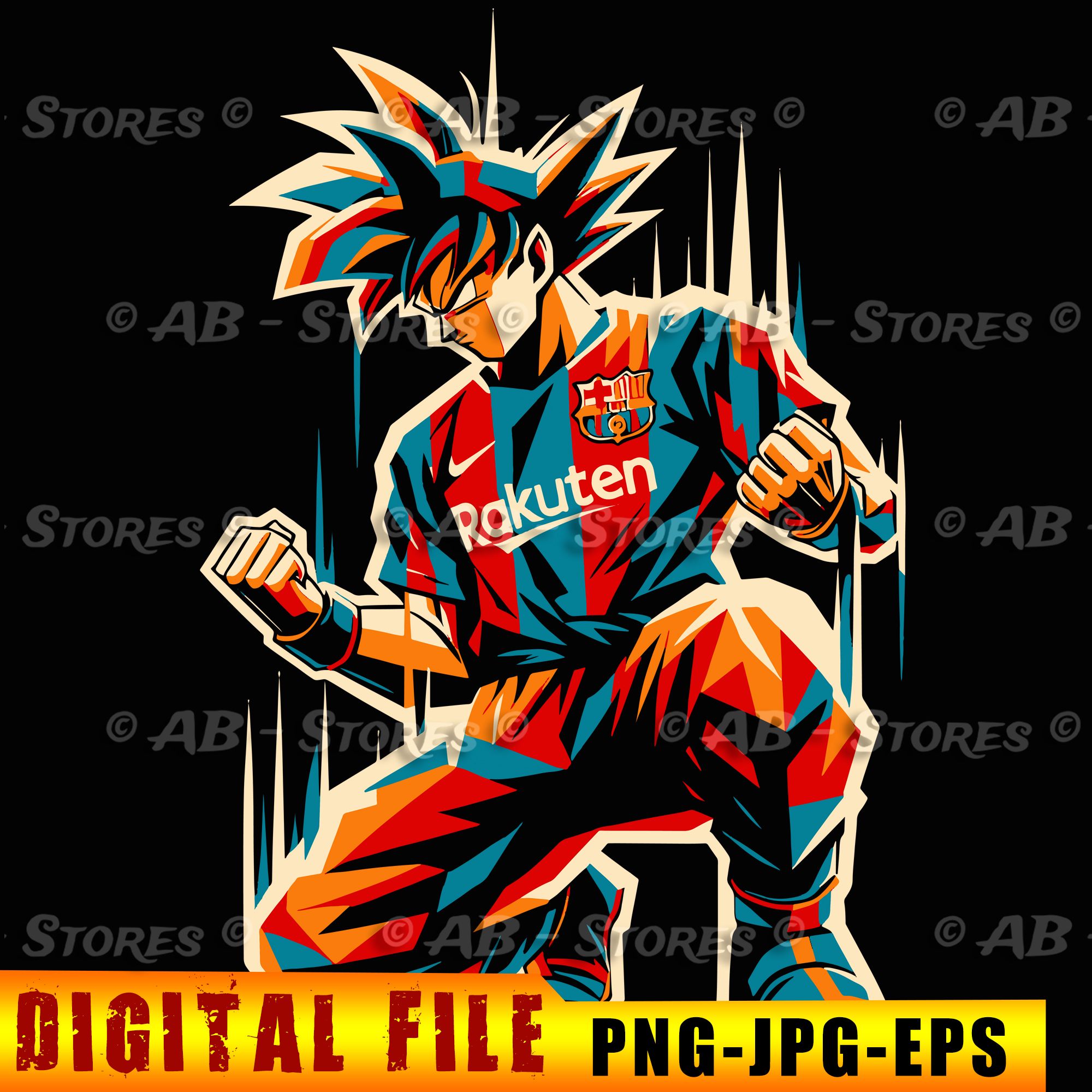 Goku Barcelona Football | Inspire Uplift