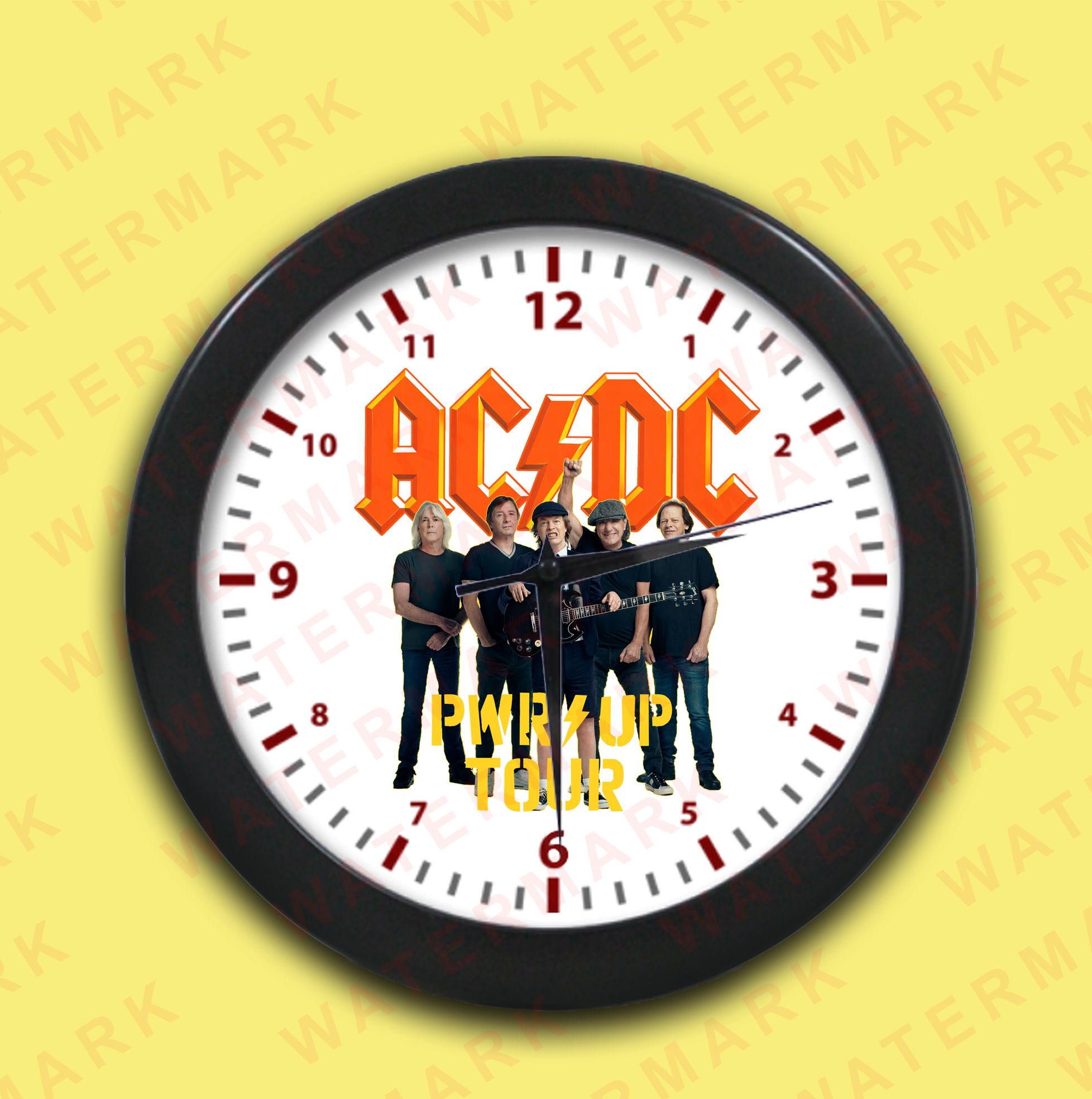 THE ACDC POWER UP NORTH AMERICAN TOUR 2025 Wall Clocks | Inspire Uplift