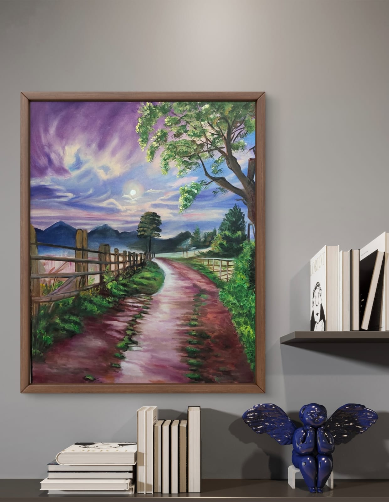 village road landscape oil painting | Inspire Uplift