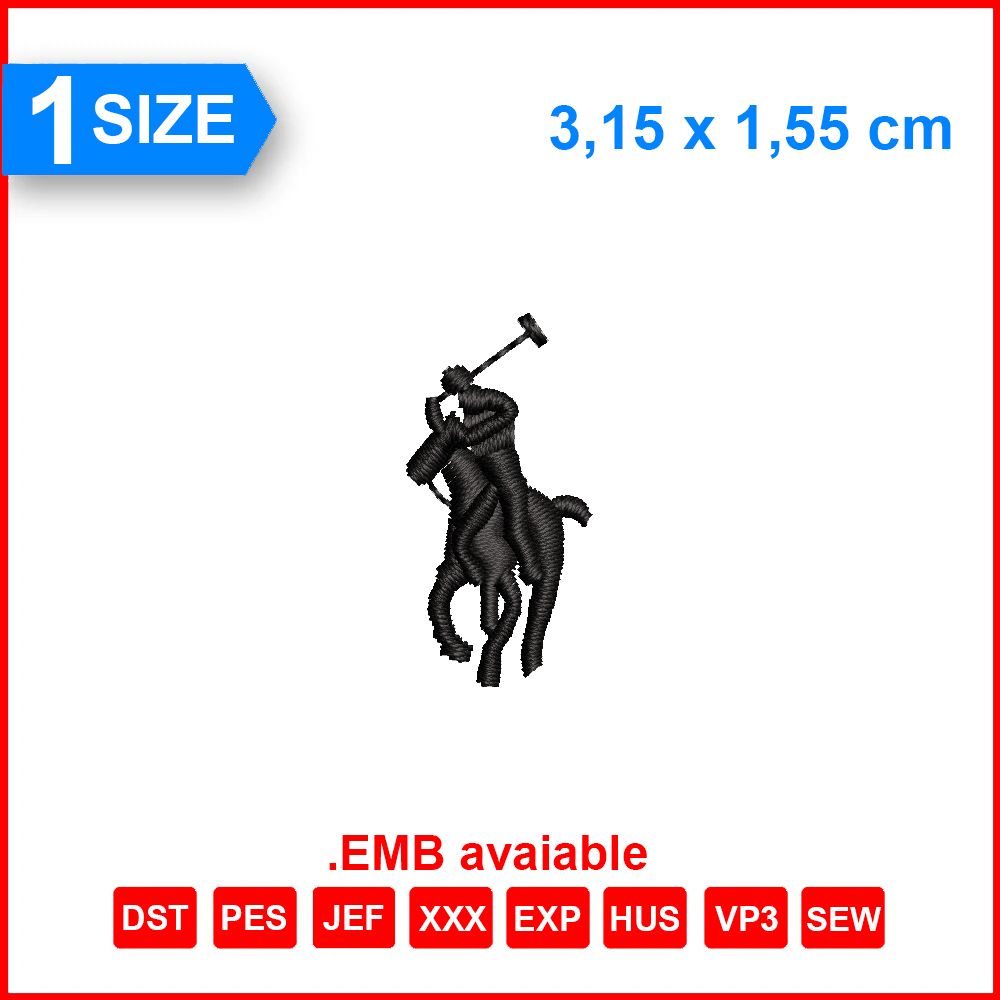 Polo Ralph Lauren Horse Luxury Logo Embroidery Design | Inspire Uplift